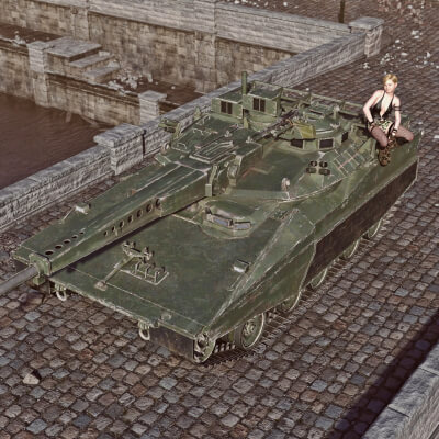 HSTV L Infantry Vehicle Wt for Daz3D - Daz Content by Loriel