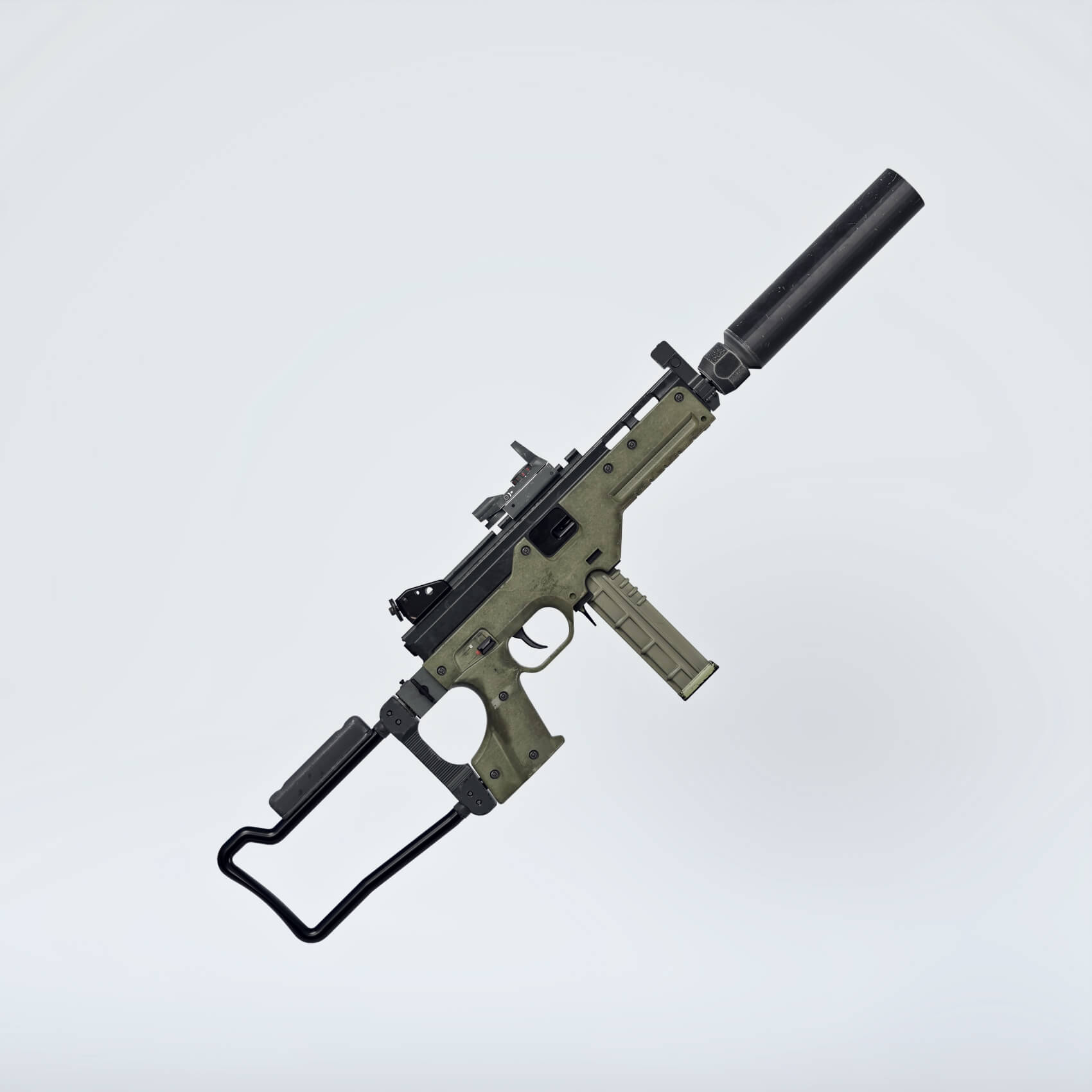 LC10 Submachine Gun CW for G8F and G9 - Daz Content by Loriel