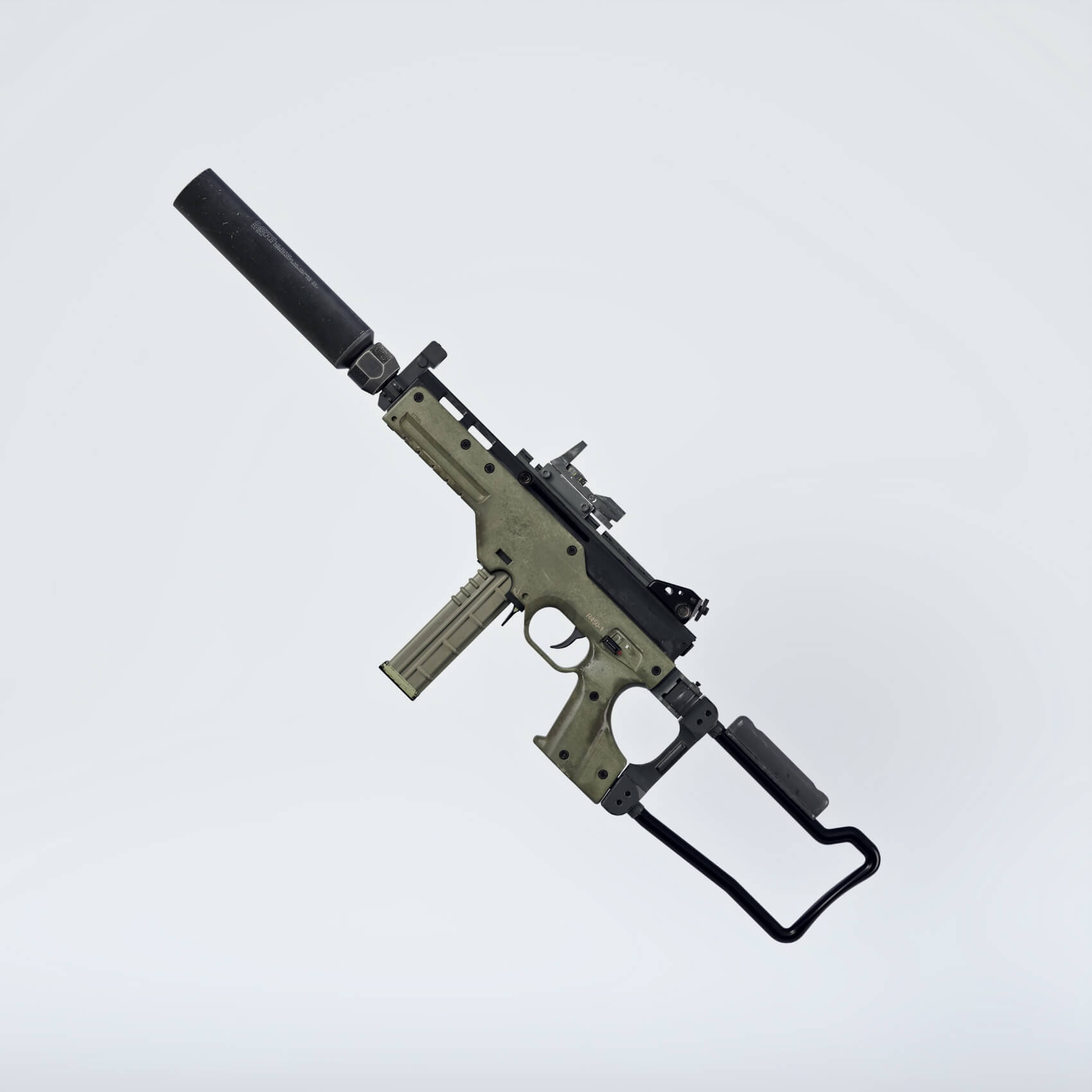 LC10 Submachine Gun CW for G8F and G9 - Daz Content by Loriel