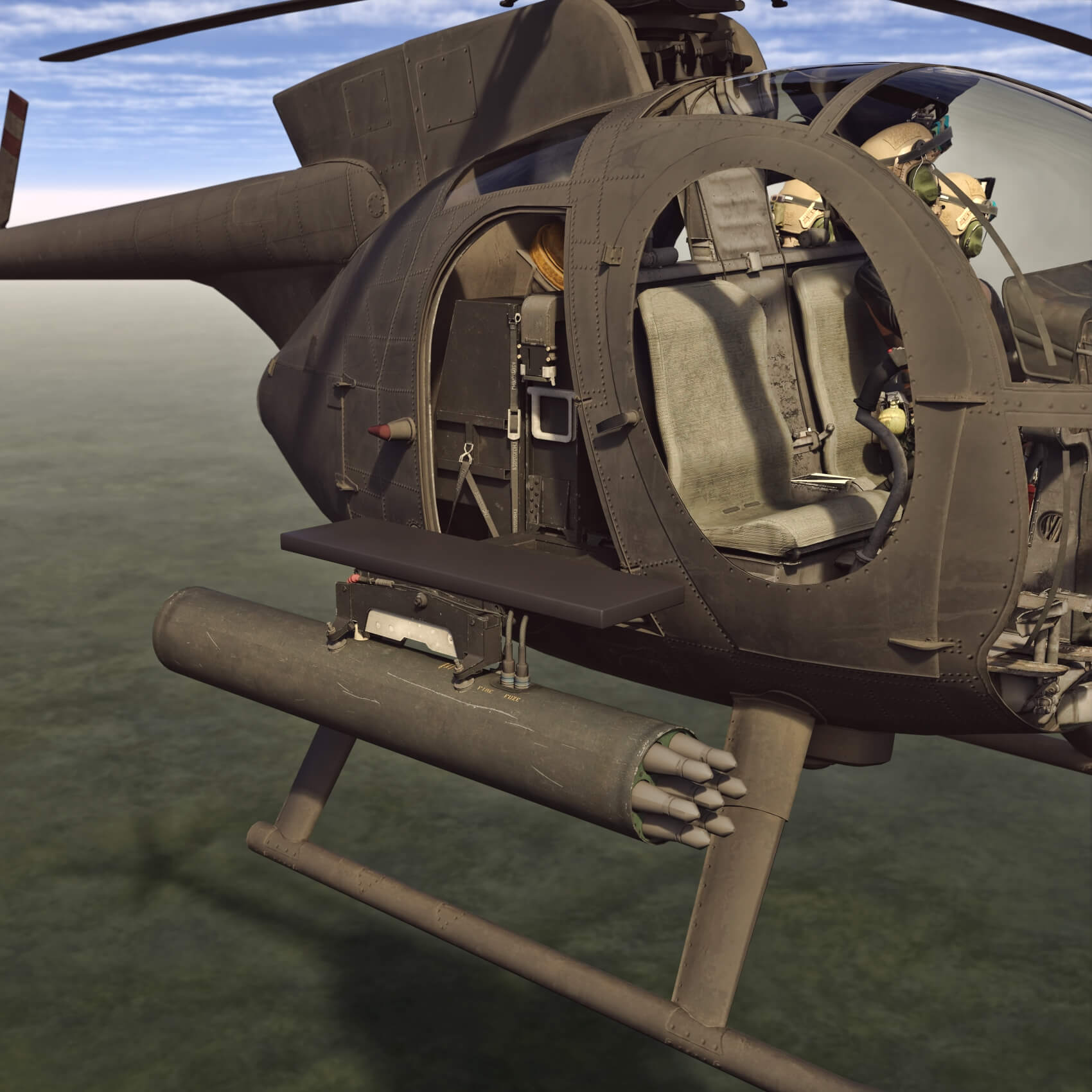 Little Bird Helicopter for Daz3D - Daz Content by Loriel