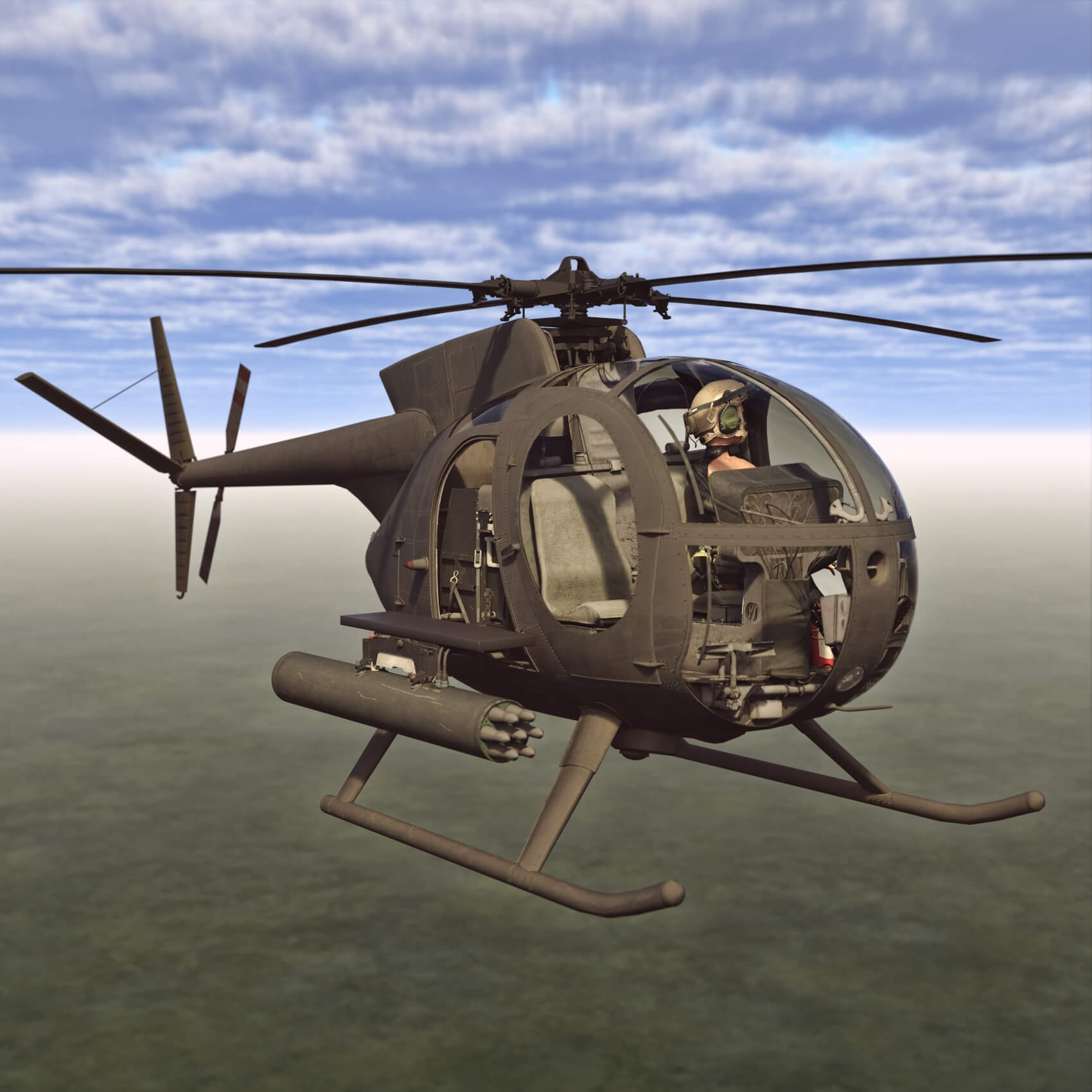 Little Bird Helicopter for Daz3D - Daz Content by Loriel