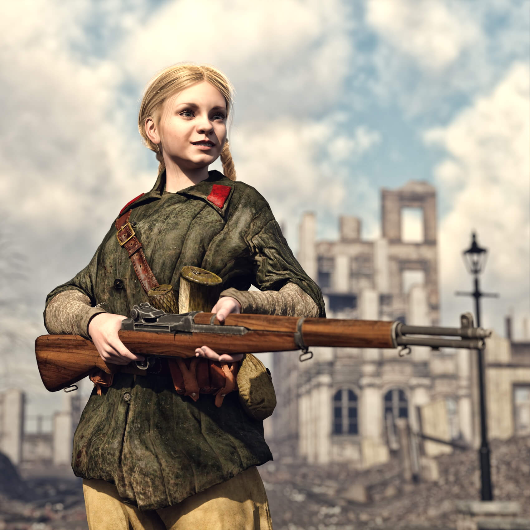 M1 Garand Rifle for G8F - Daz Content by Loriel
