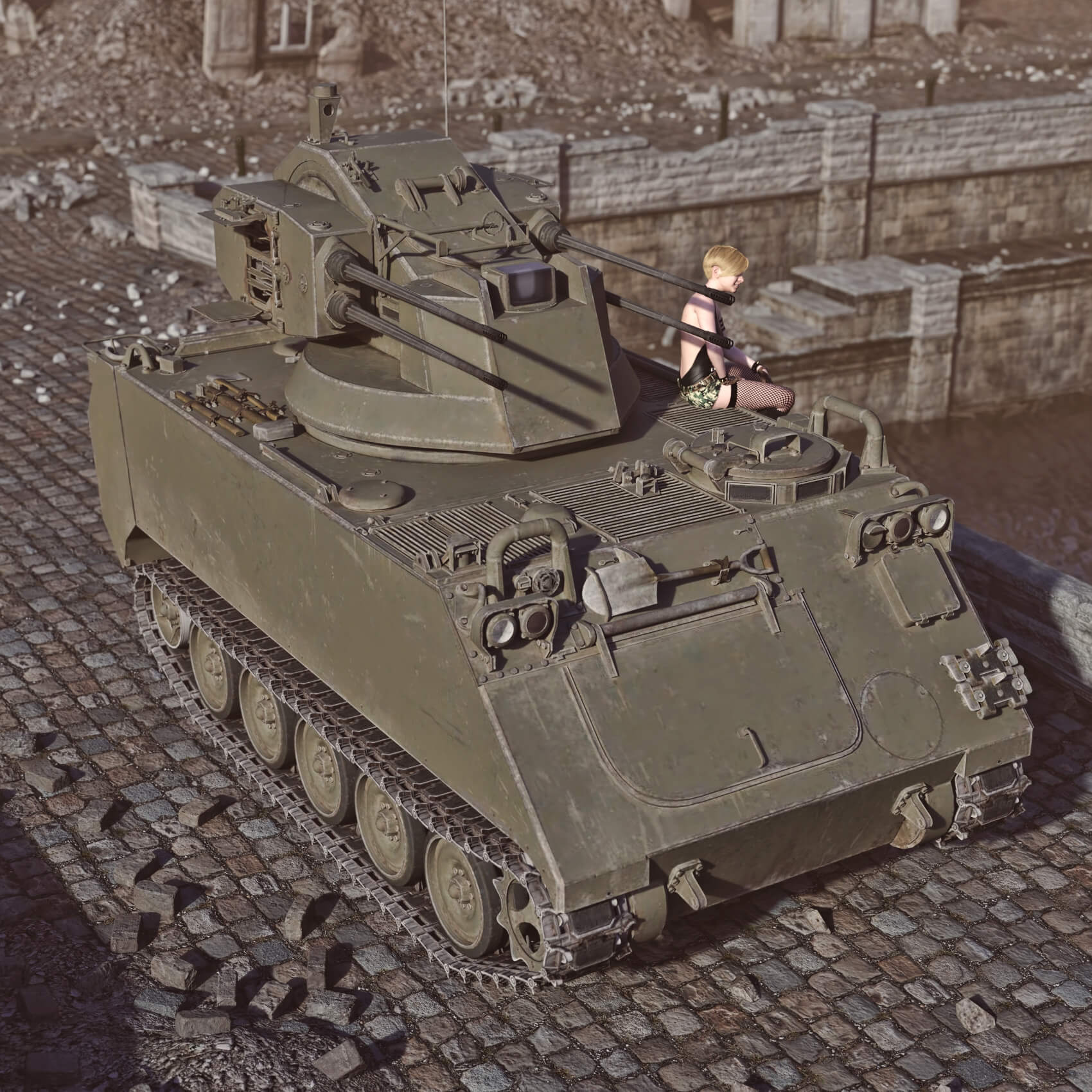 M113 Sidam Vehicle for DAZ 3D by Loriel