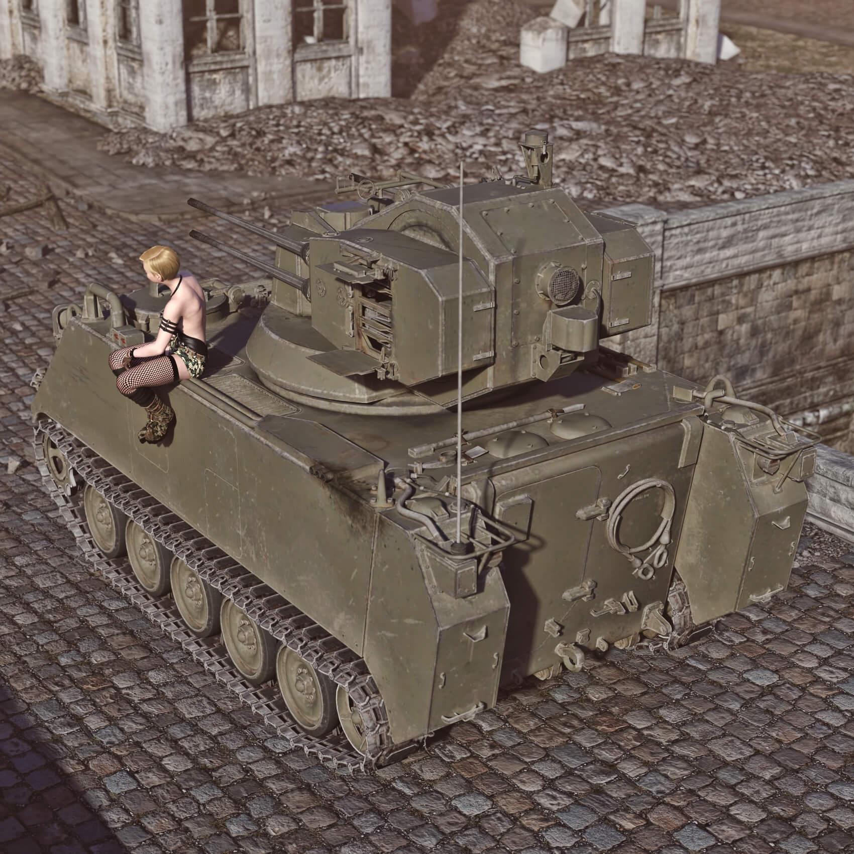 M113 Sidam Vehicle for DAZ 3D by Loriel