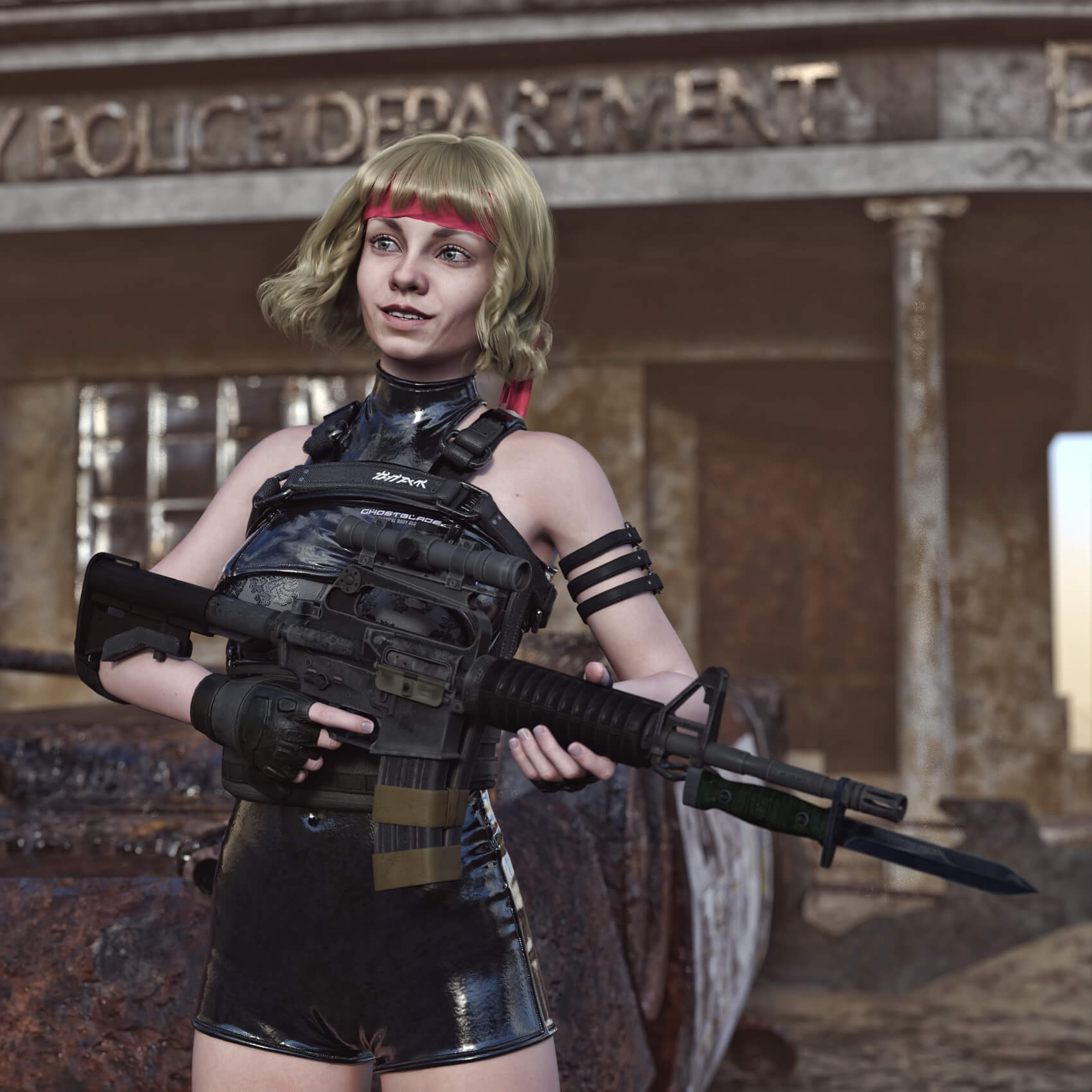 M16 Commando for G8F (With Attachments) - Daz Content by Loriel