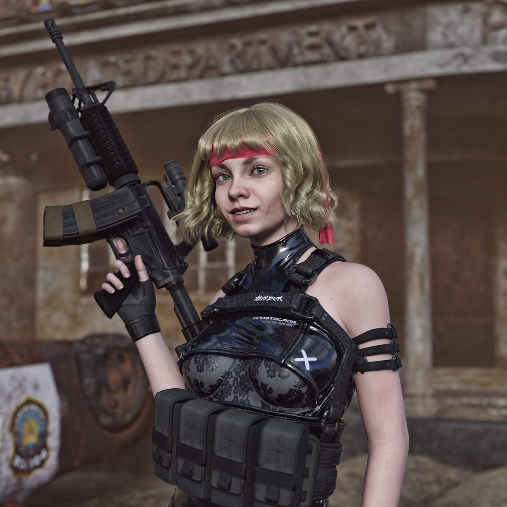 M16 Commando for G8F (With Attachments) - Daz Content by Loriel