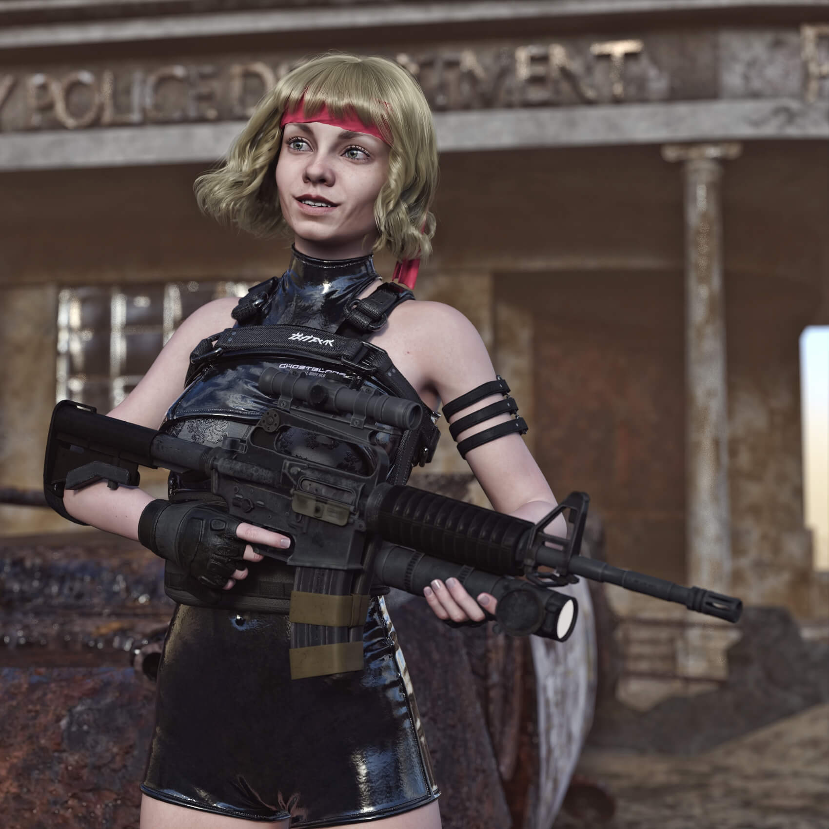 M16 Commando for G8F (With Attachments) - Daz Content by Loriel
