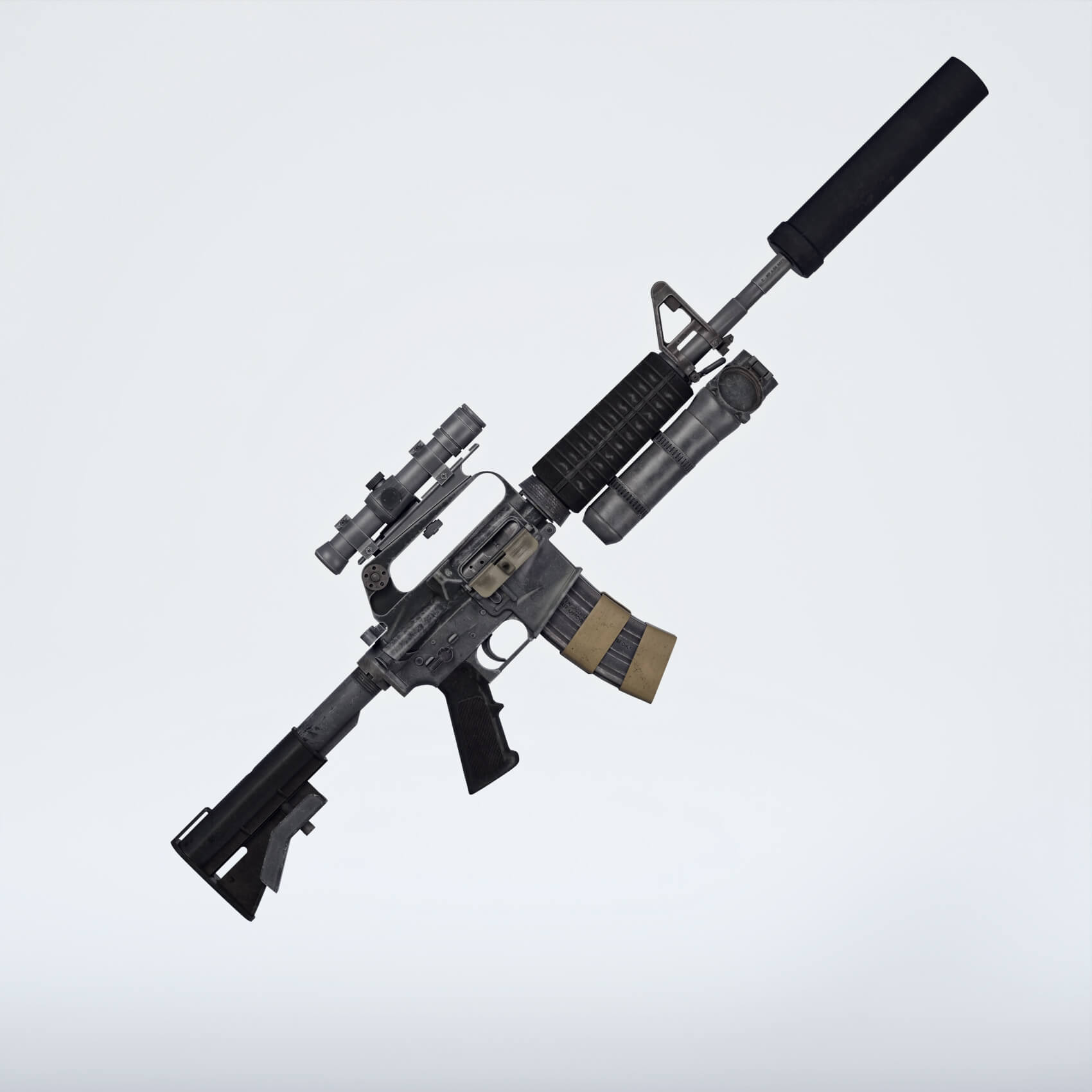 M16 Commando for G8F (With Attachments) - Daz Content by Loriel
