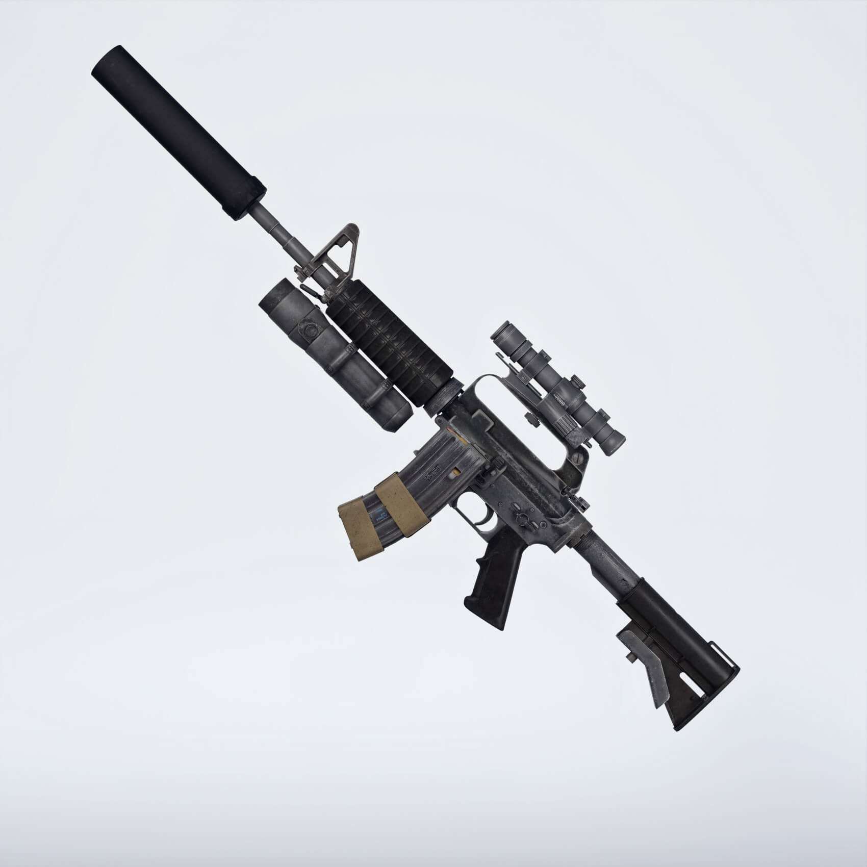 M16 Commando for G8F (With Attachments) - Daz Content by Loriel