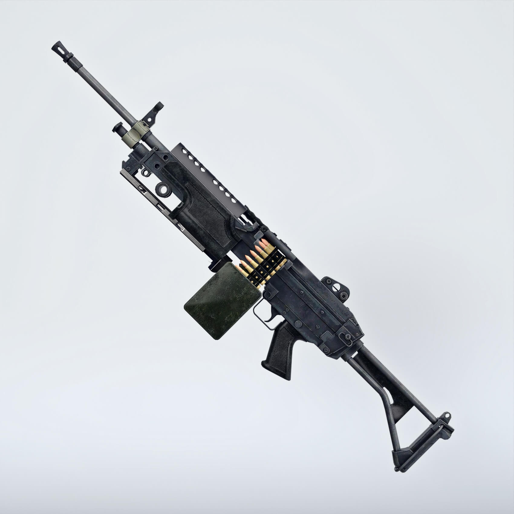 M249 Minimi Machinegun for G8 - Daz Content by Loriel