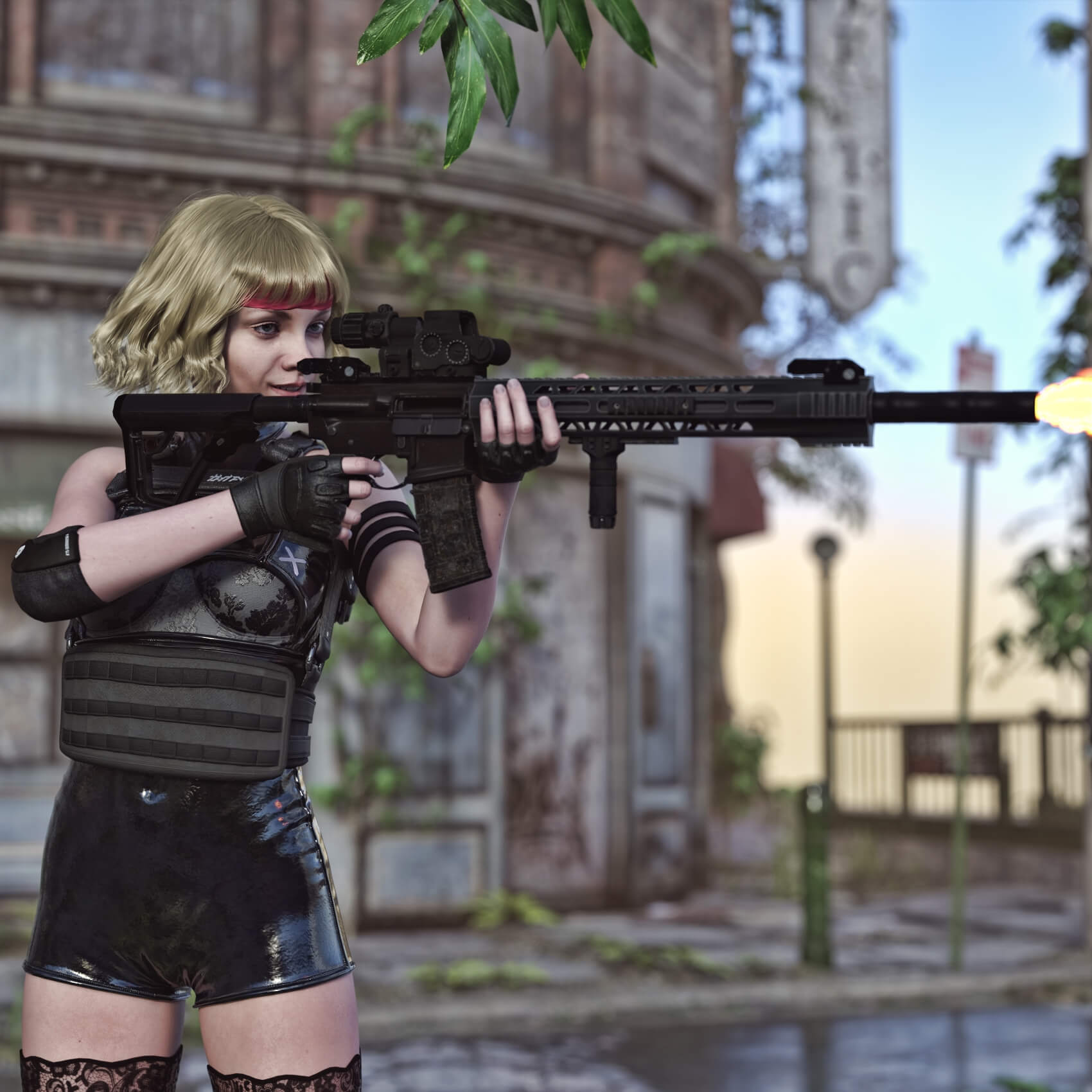 M4 Rifle Custom Long - Daz Content by Loriel