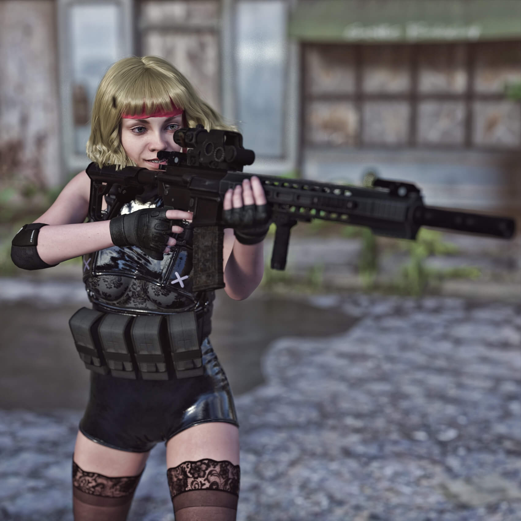 M4 Rifle Custom Long - Daz Content by Loriel