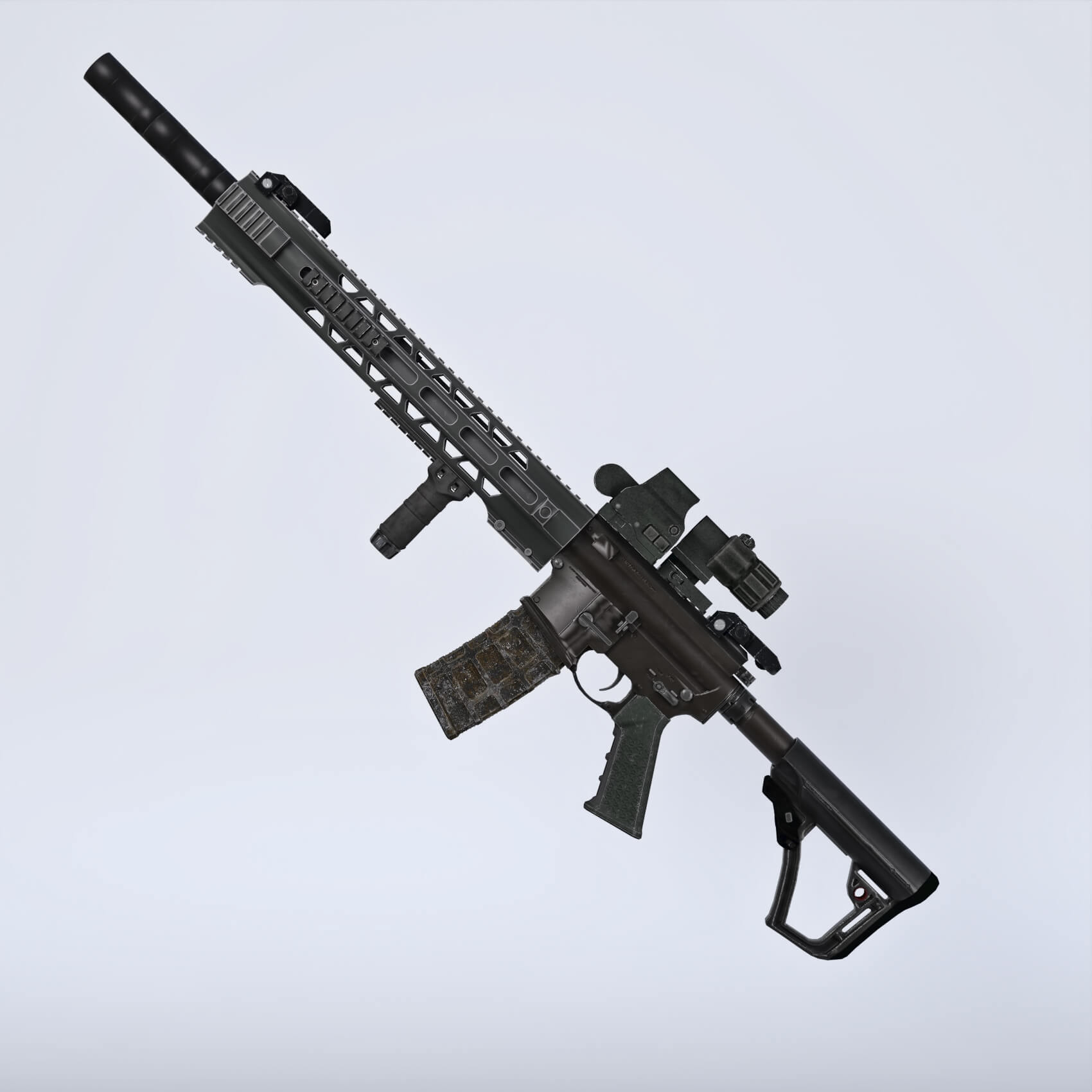 M4 Rifle Custom Long - Daz Content by Loriel
