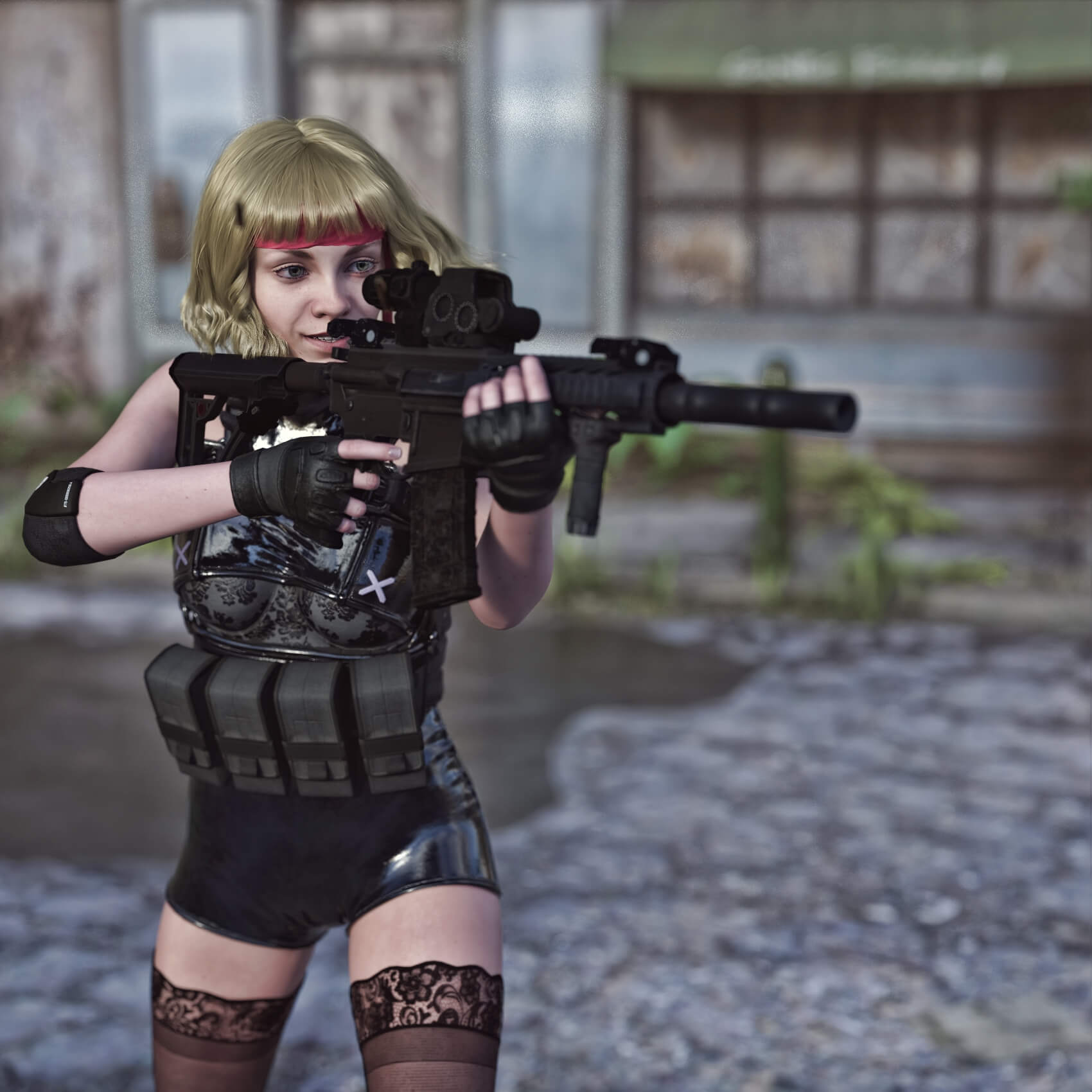 M4 Rifle Custom Short - Daz Content by Loriel