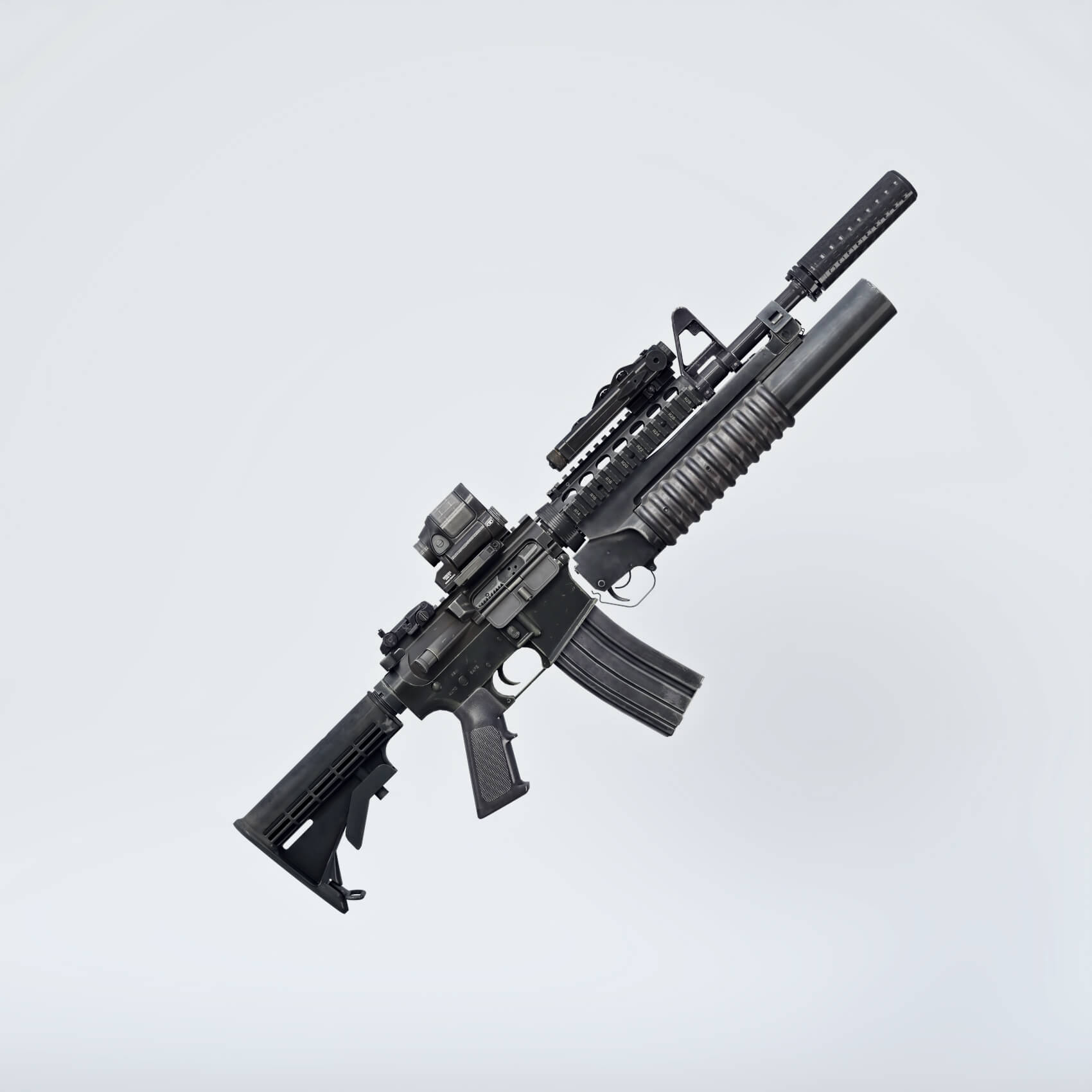 M4A1 TK Assault Rifle with Launcher for G8F and G9 - Daz Content by Loriel