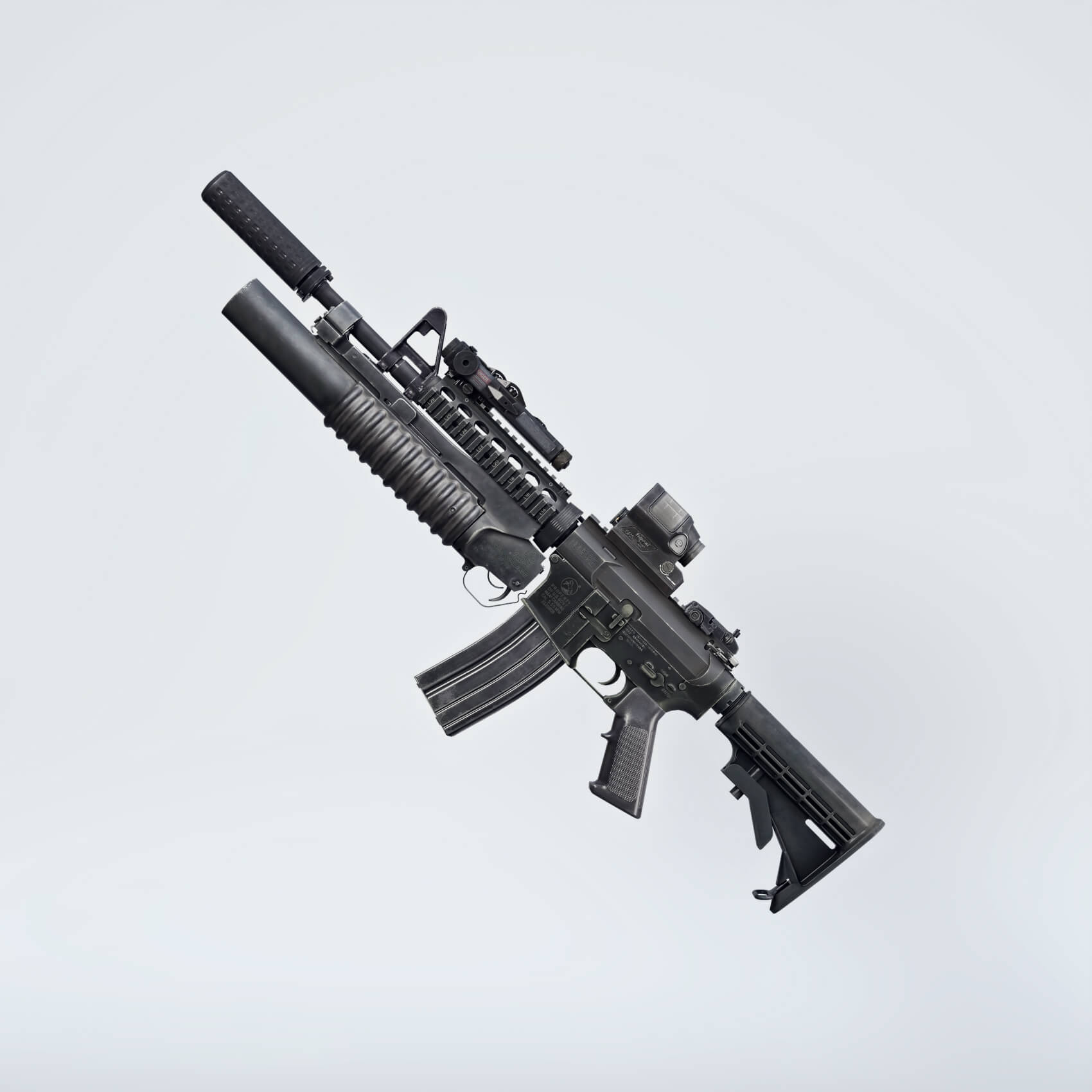 M4A1 TK Assault Rifle with Launcher for G8F and G9 - Daz Content by Loriel