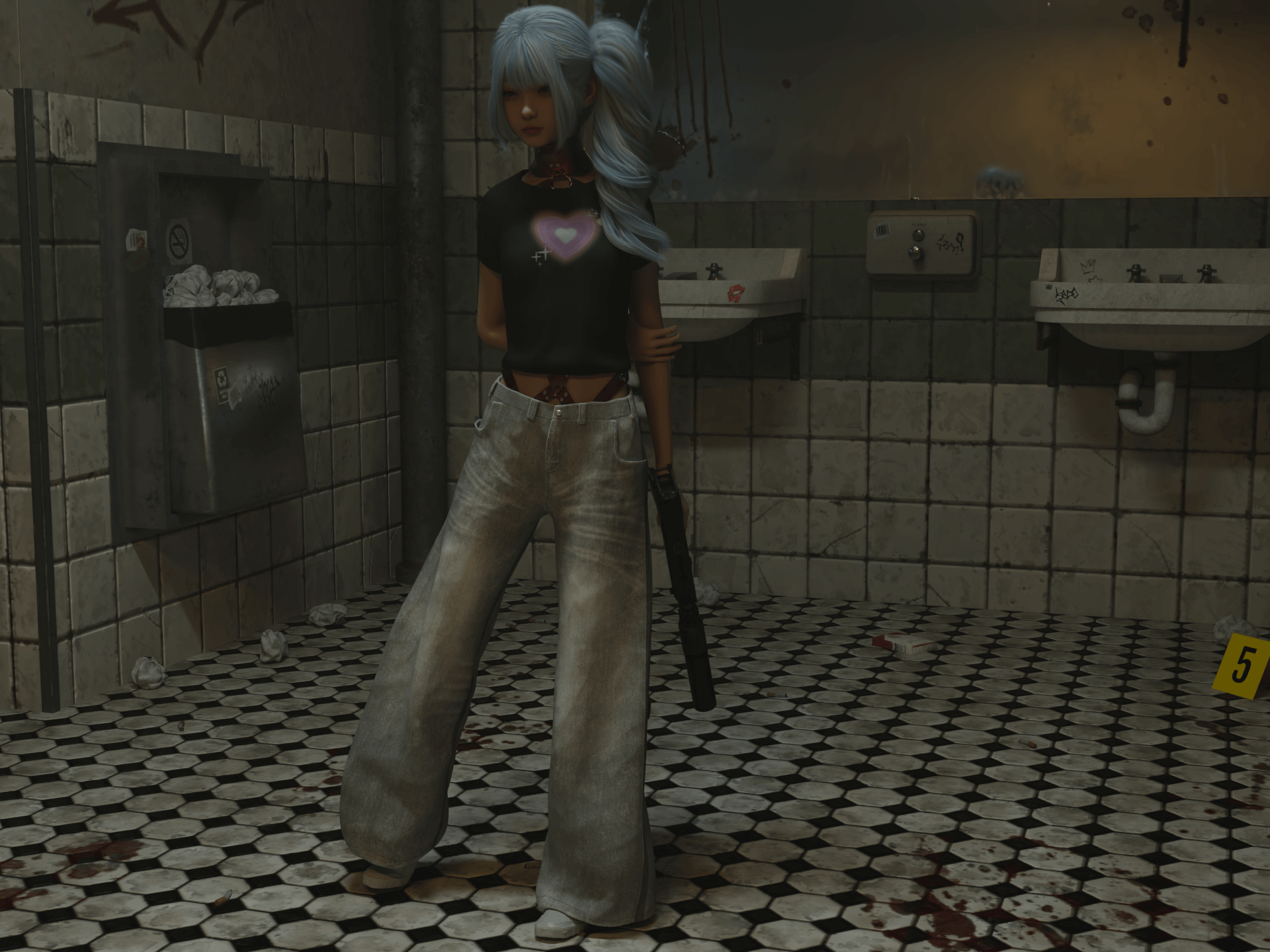 MAC10 SMG for G8 - Daz Content by Loriel