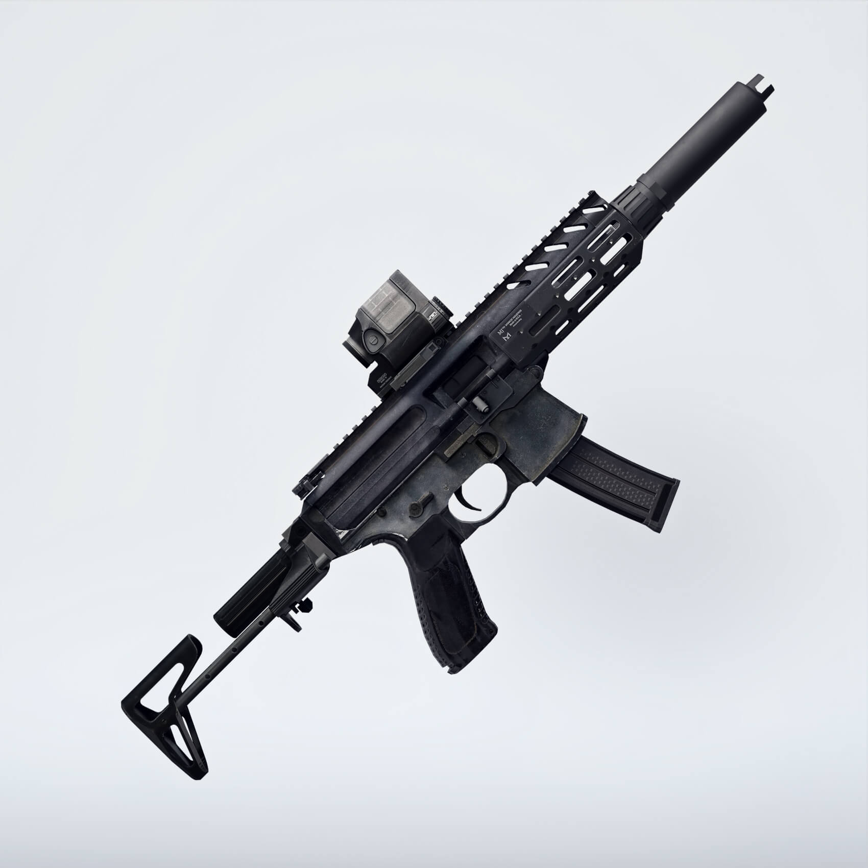 Mpx Gun 9mm for G8F - Daz Content by Loriel