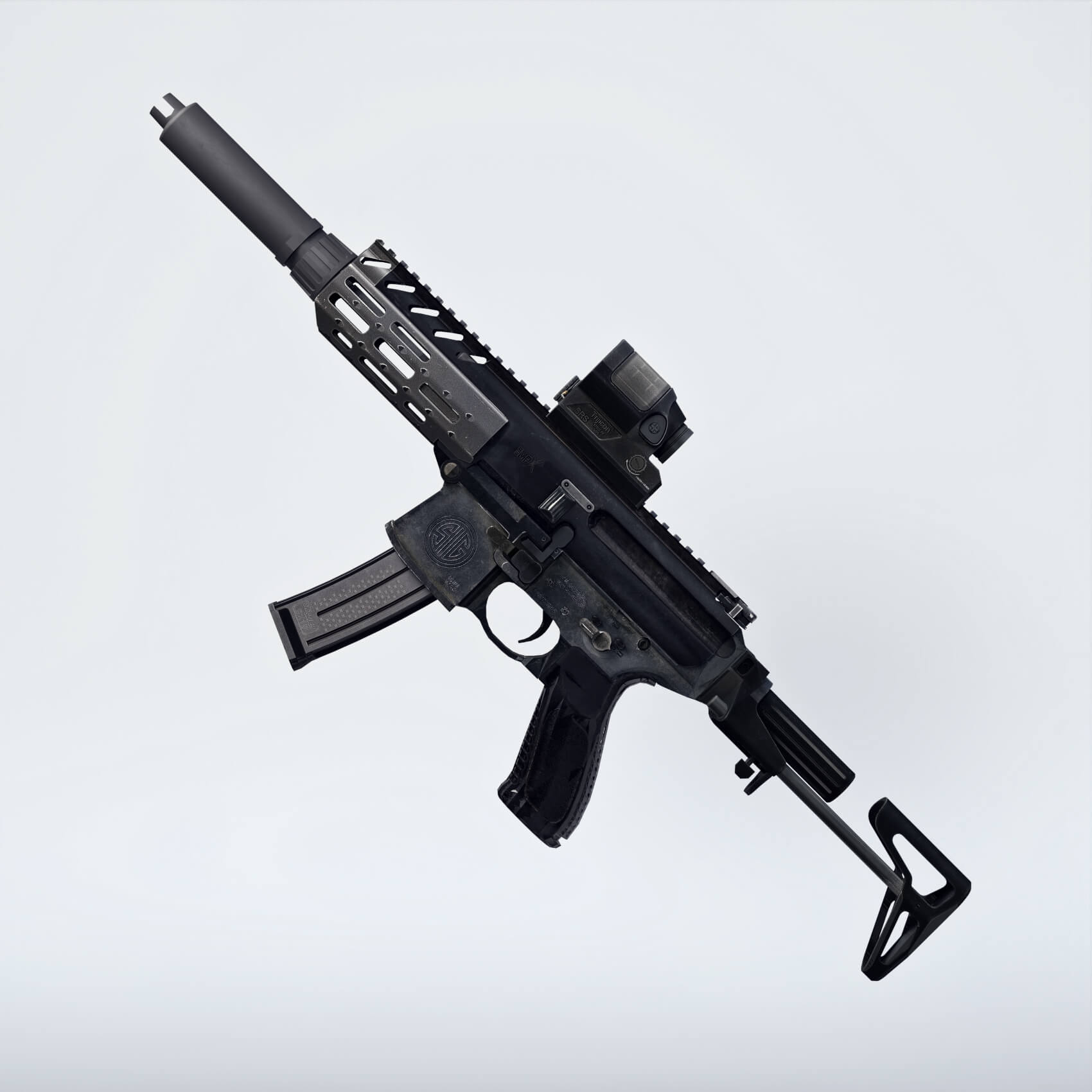 Mpx Gun 9mm for G8F - Daz Content by Loriel