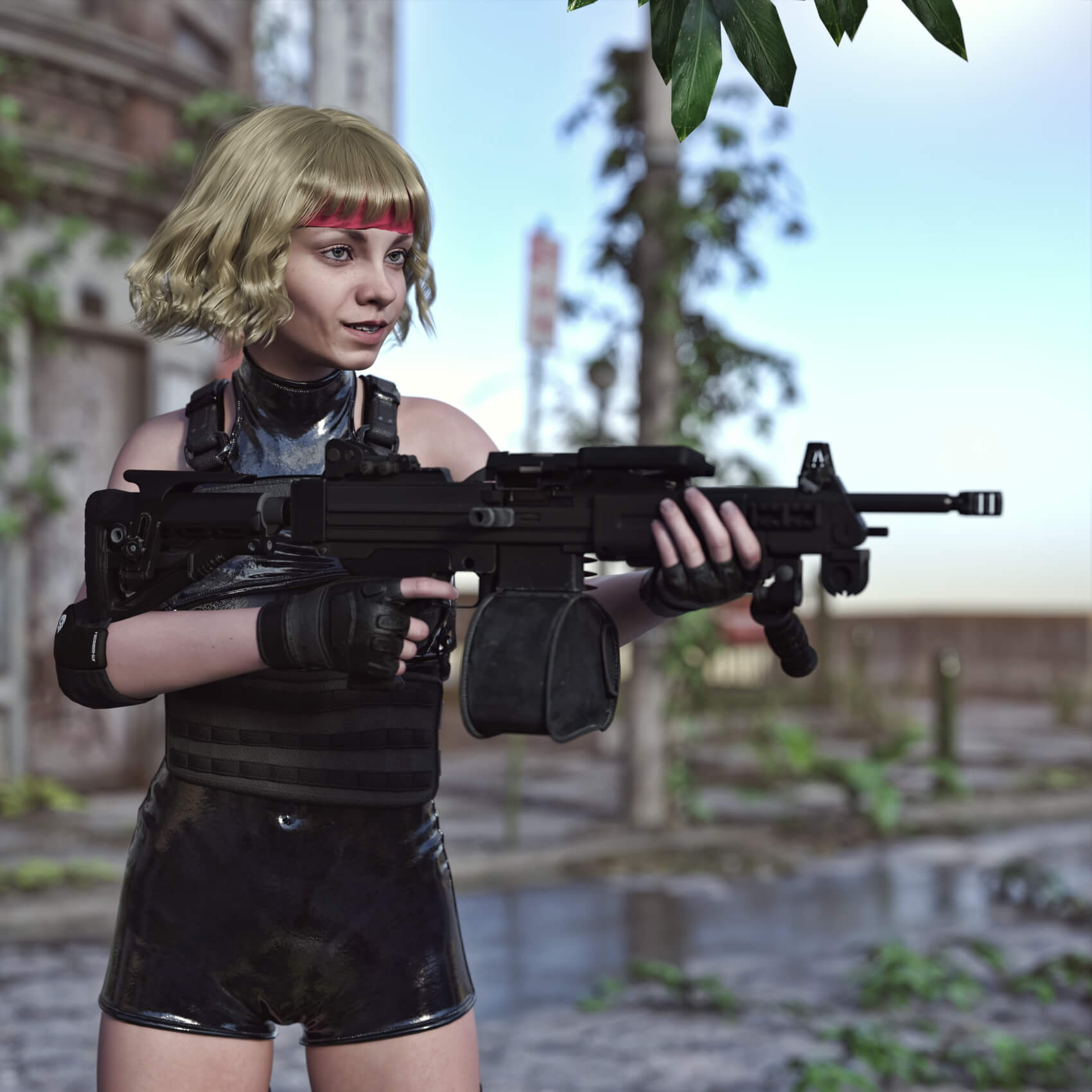 Negev Light Machinegun - Daz Content by Loriel