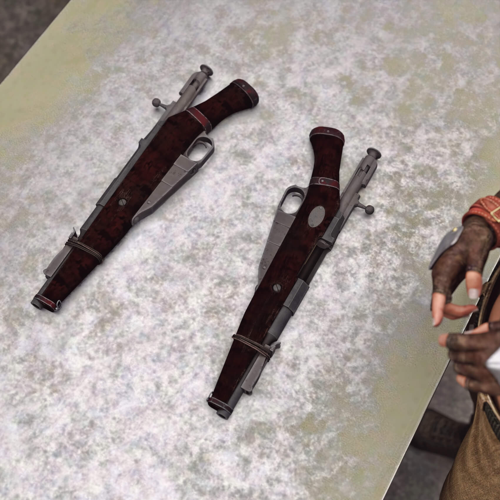 Obrez Gun for G8F - Daz Content by Loriel