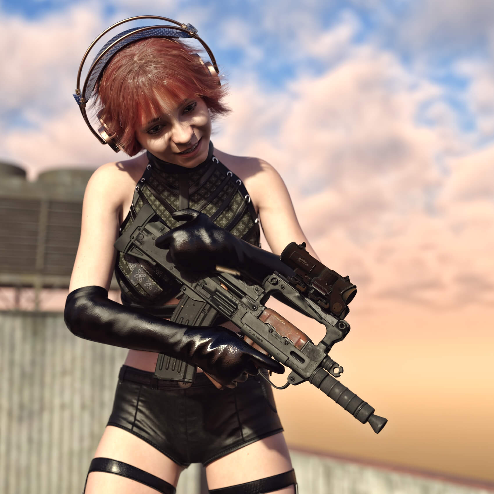 OTS-14 Groza CW Assault Rifle for G8F and G9 Daz Content by Loriel