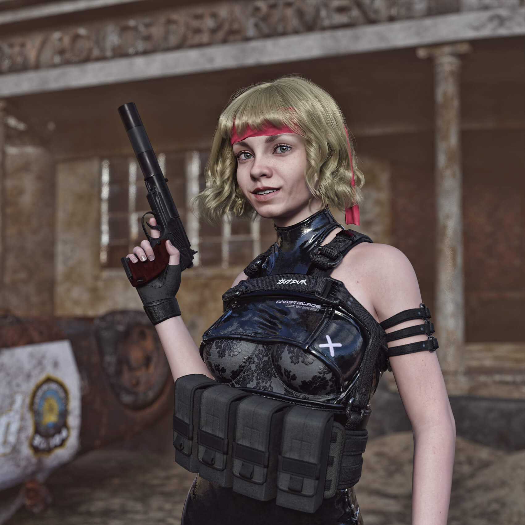 PB Silenced Pistol - Daz Content by Loriel