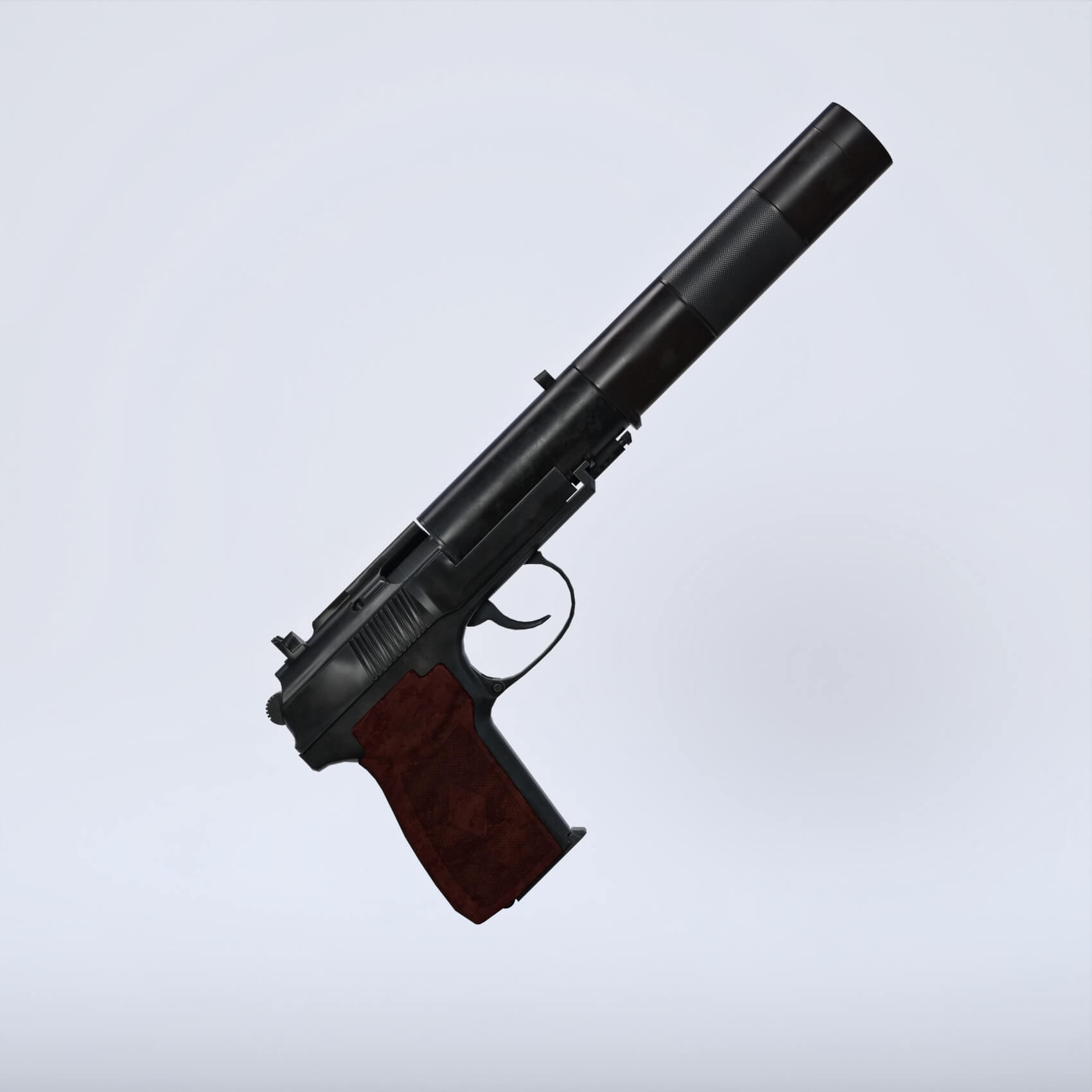 PB Silenced Pistol - Daz Content by Loriel