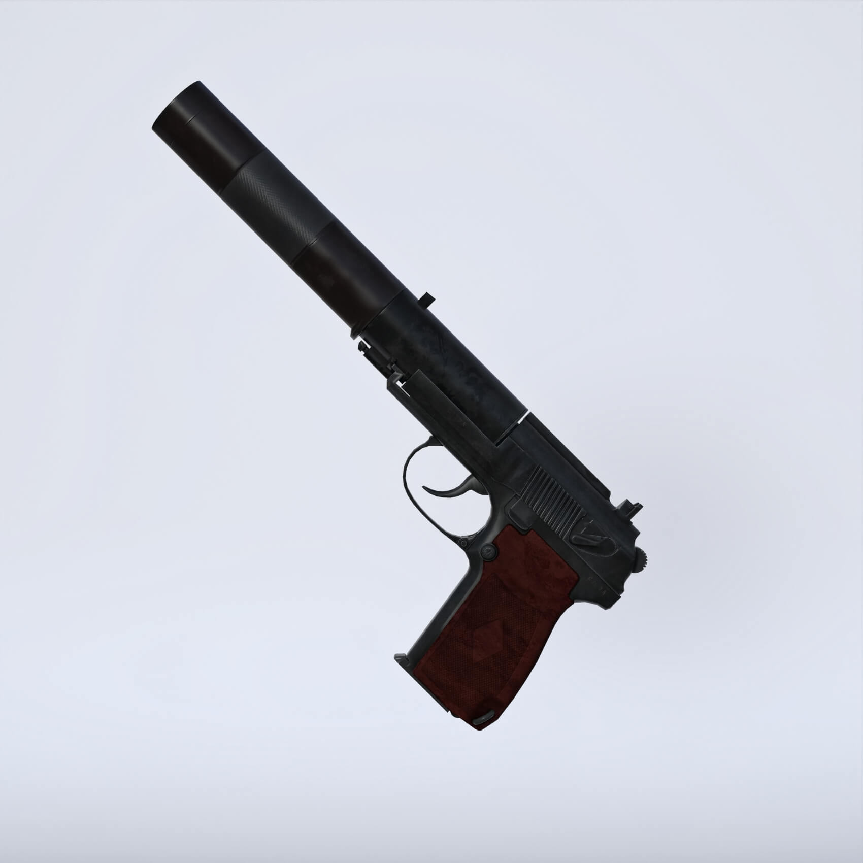 PB Silenced Pistol - Daz Content by Loriel