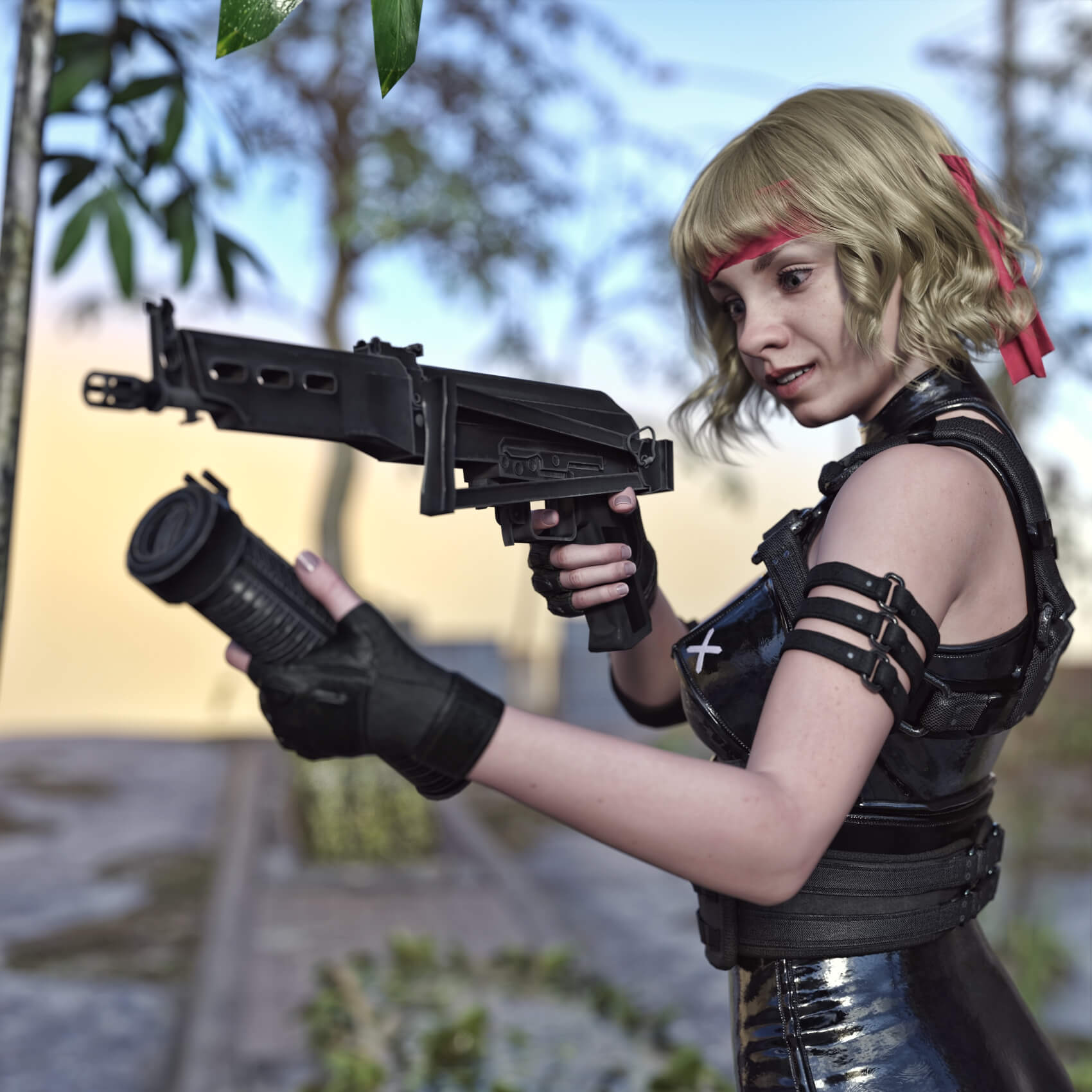 Pp 19 Rifle Bizon for G8F - Daz Content by Loriel