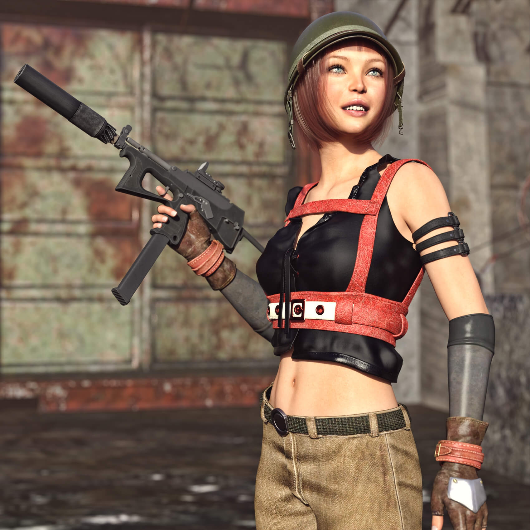 Pp2000 Silenced SMG for G8F and G9 - Daz Content by Loriel