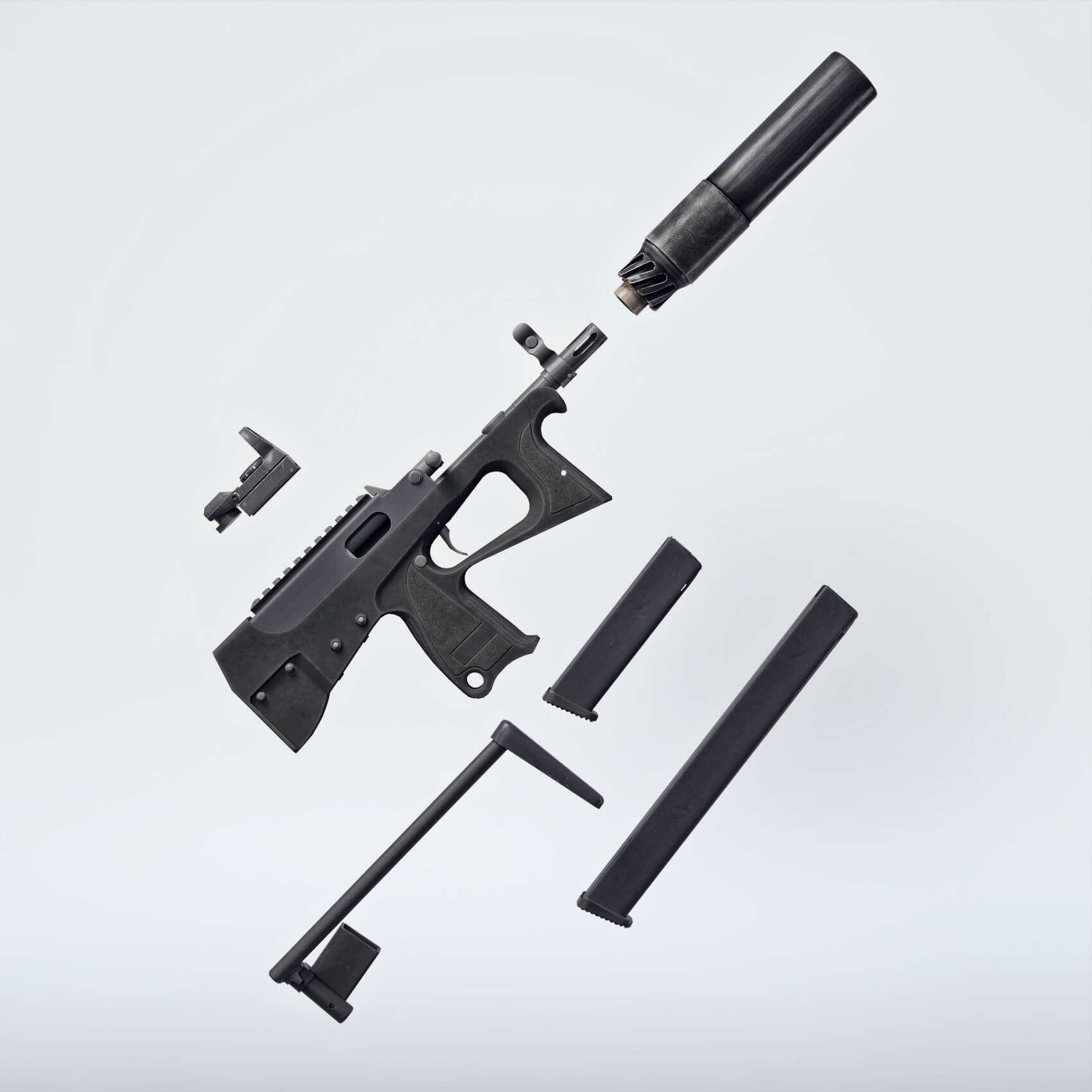 Pp2000 Silenced SMG for G8F and G9 - Daz Content by Loriel
