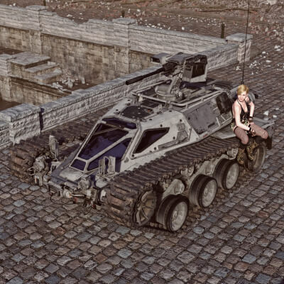 Razorback Recon Vehicle MW for Daz3D - Daz Content by Loriel