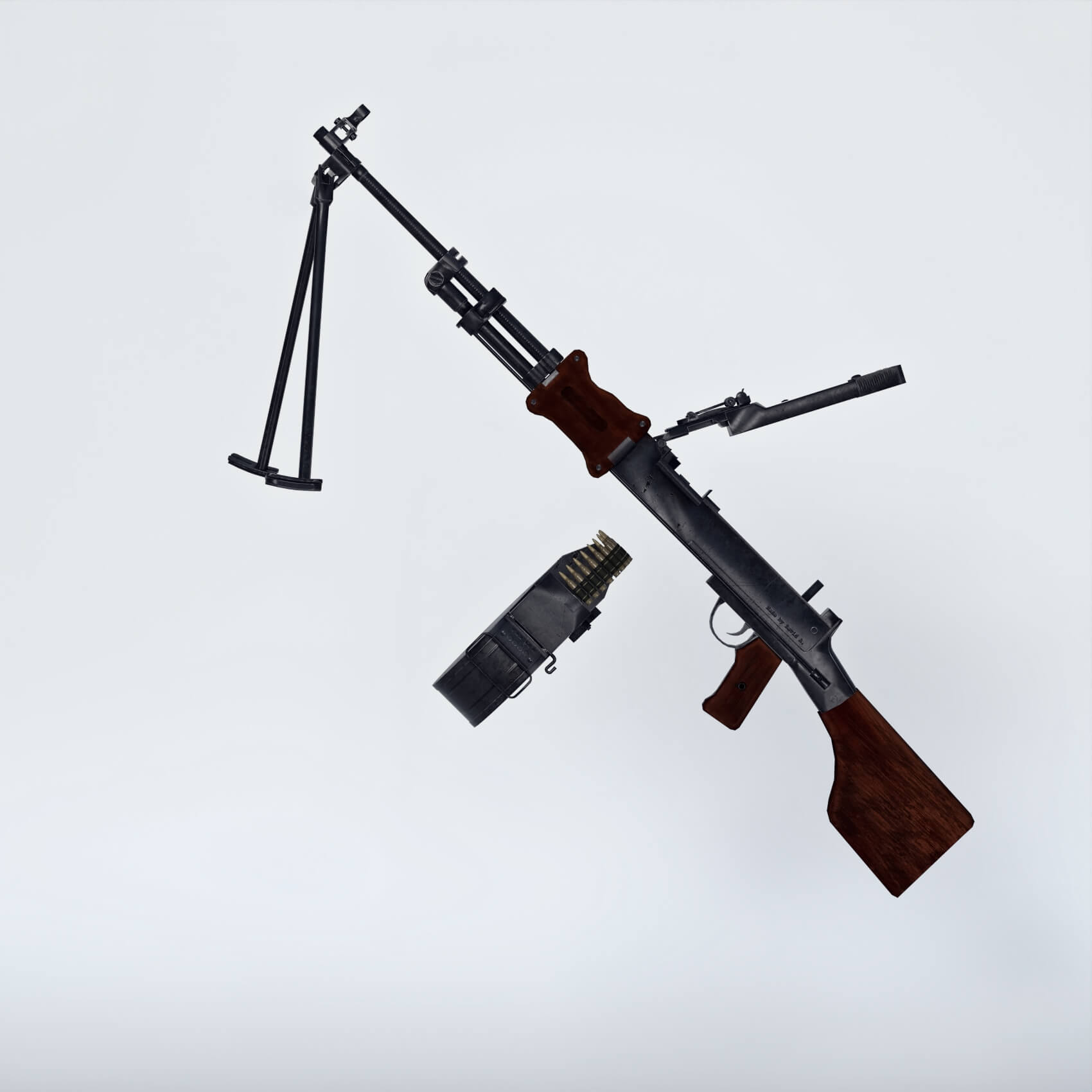Rpd Machine Gun for G8F - Daz Content by Loriel