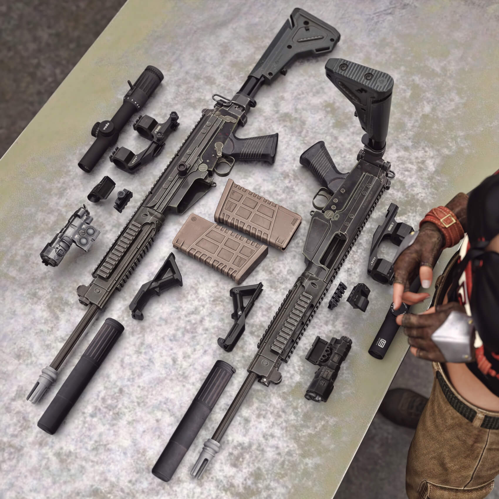 SA58 DMR Rifle TK for G8F and G9 - Daz Content by Loriel