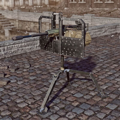 Sentry Turret WZ for DAZ3D - Daz Content by Loriel