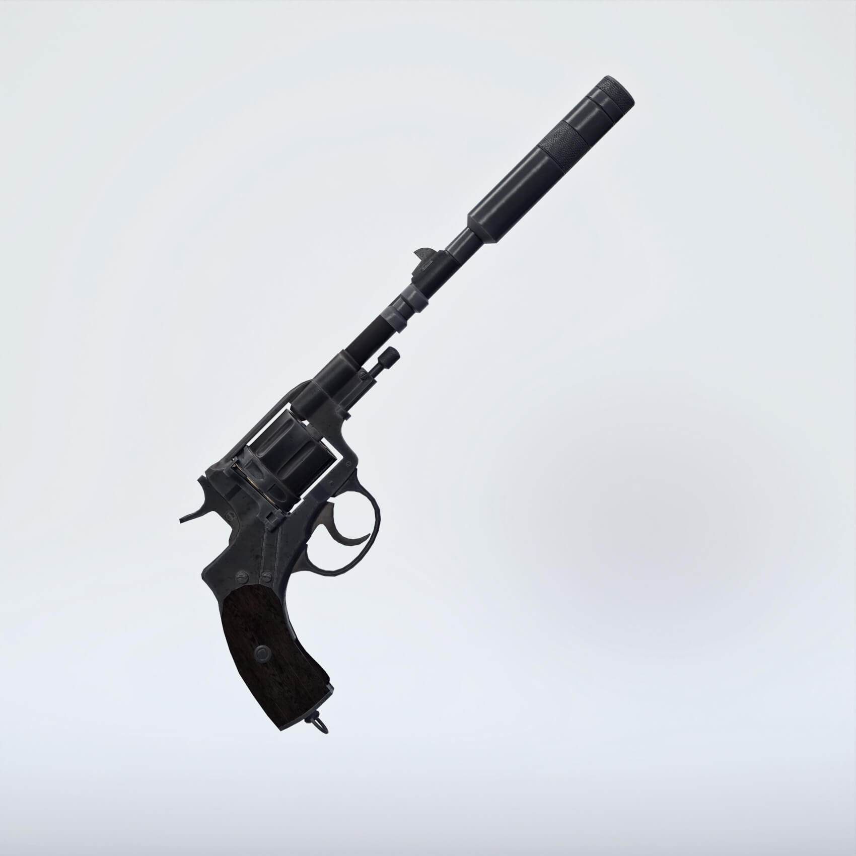 Silenced Nagant Revolver for G8F - Daz Content by Loriel