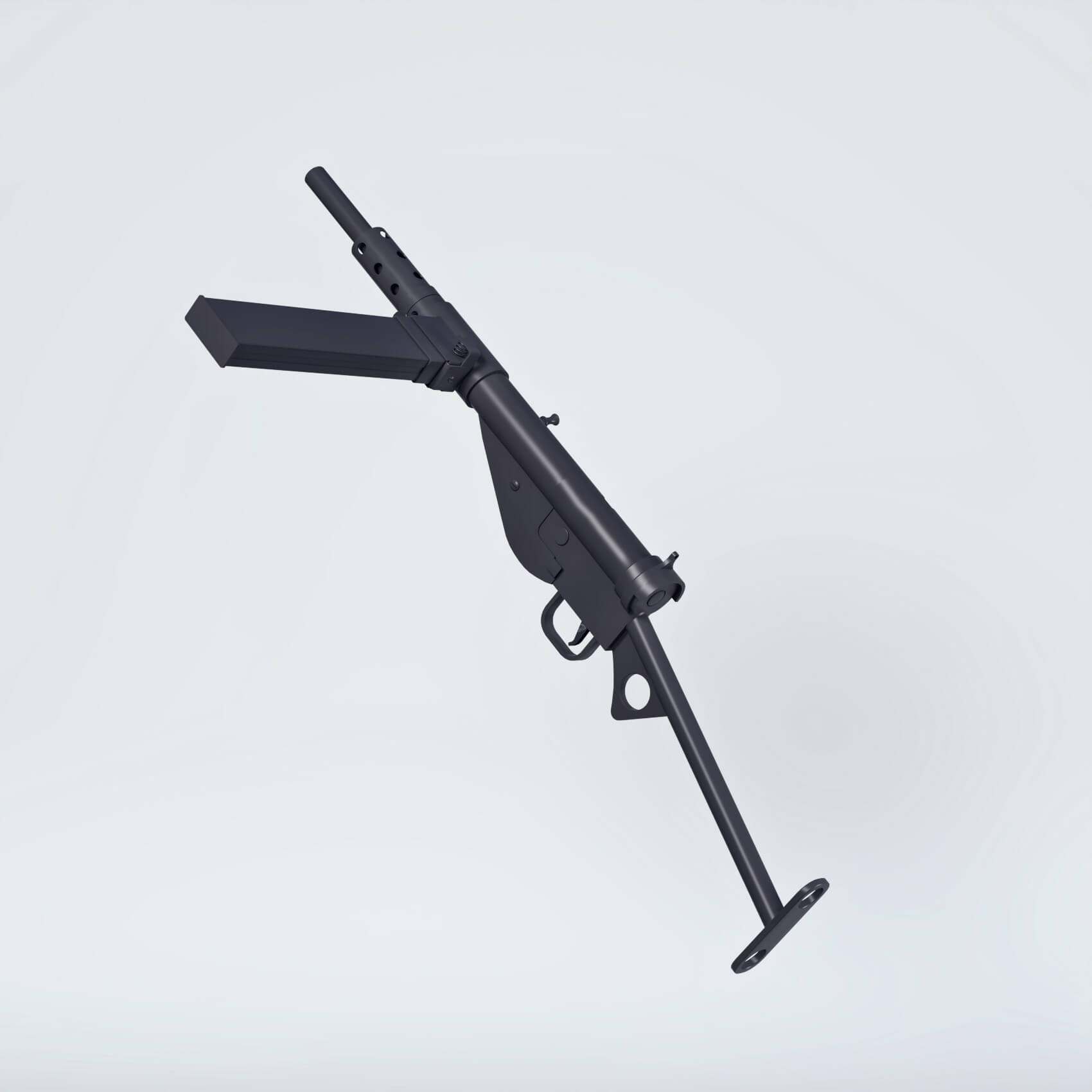 Sten MK2 SMG for G8F - Daz Content by Loriel