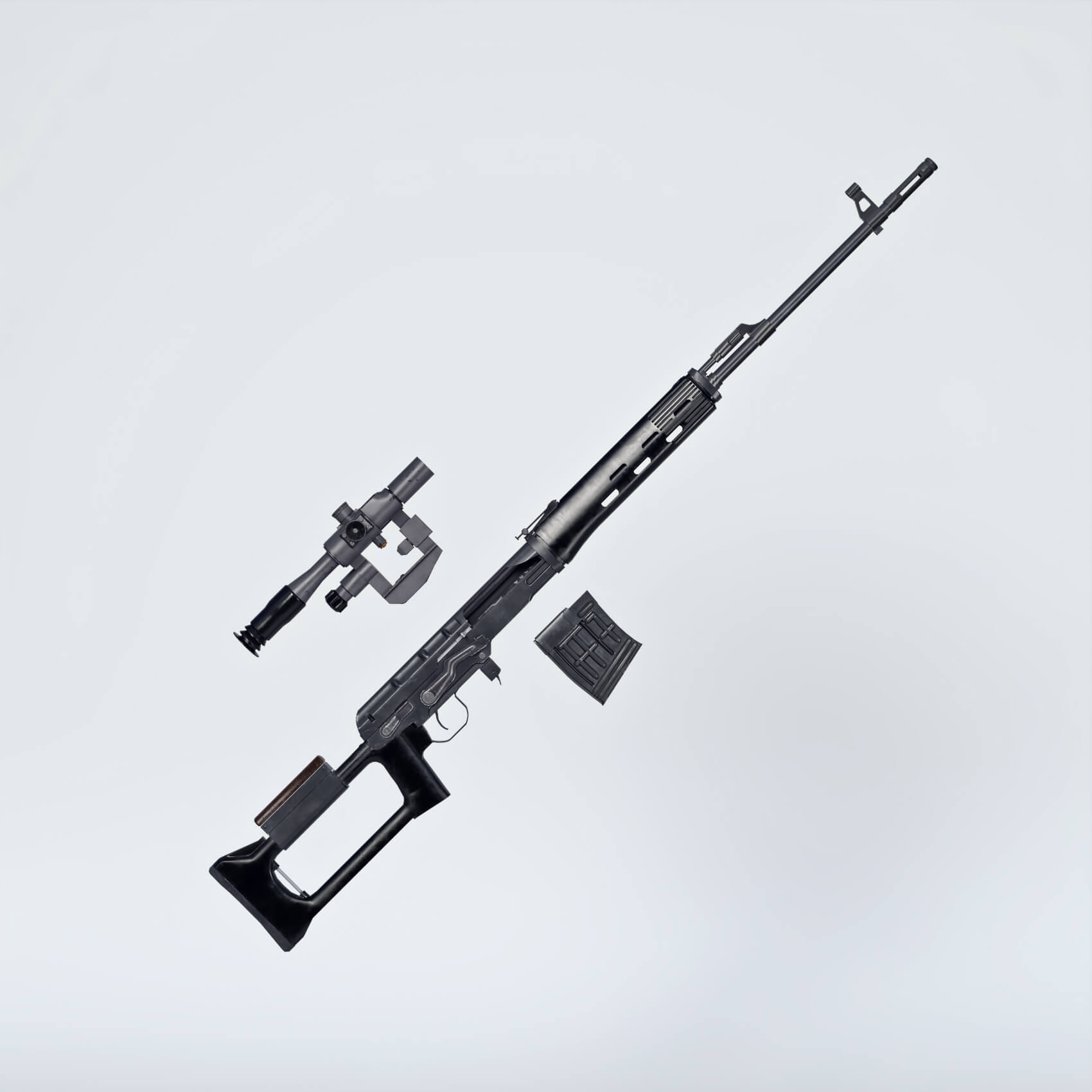 SVD Marksman Rifle for G8F - Daz Content by Loriel