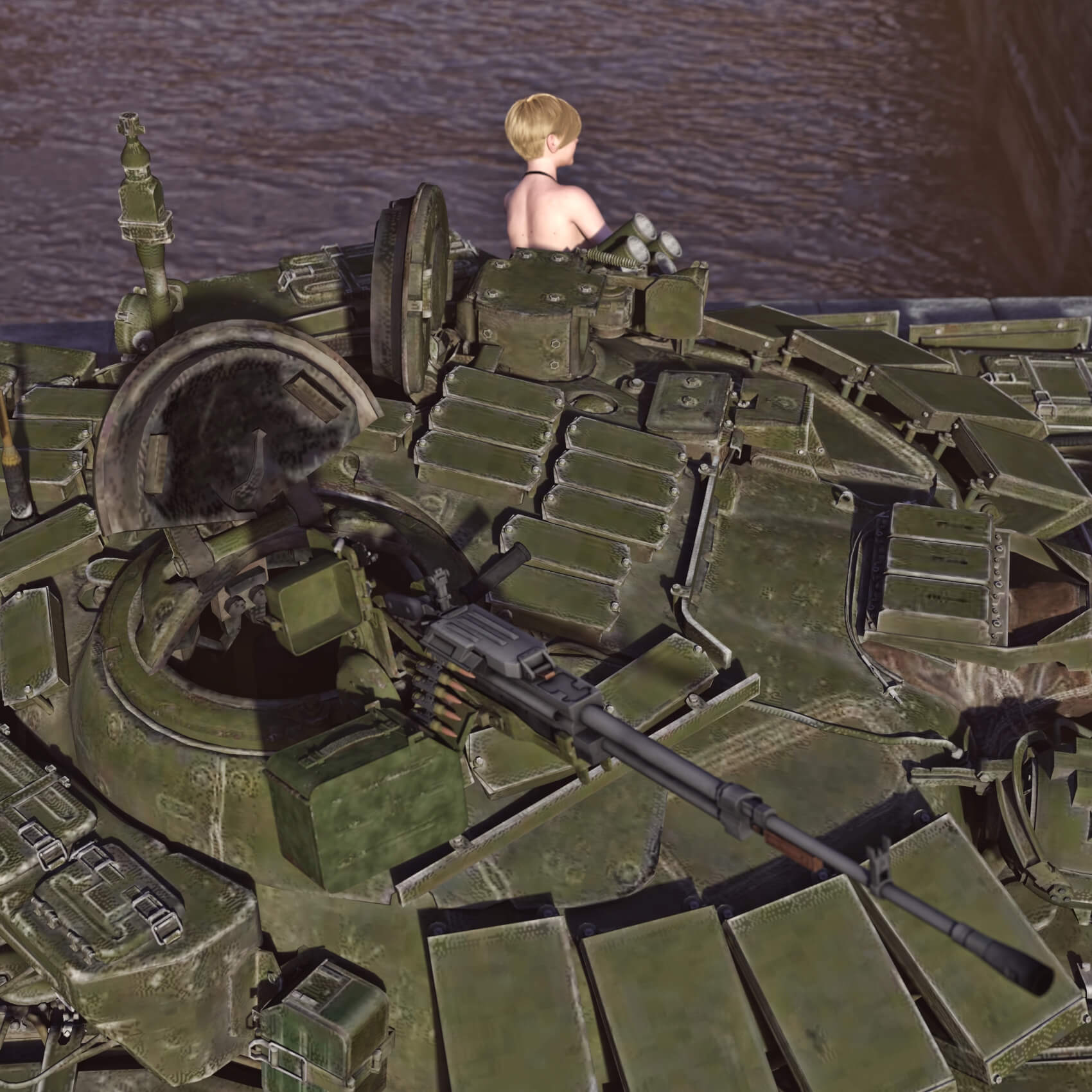 T72 Tank for DAZ3D - Daz Content by Loriel