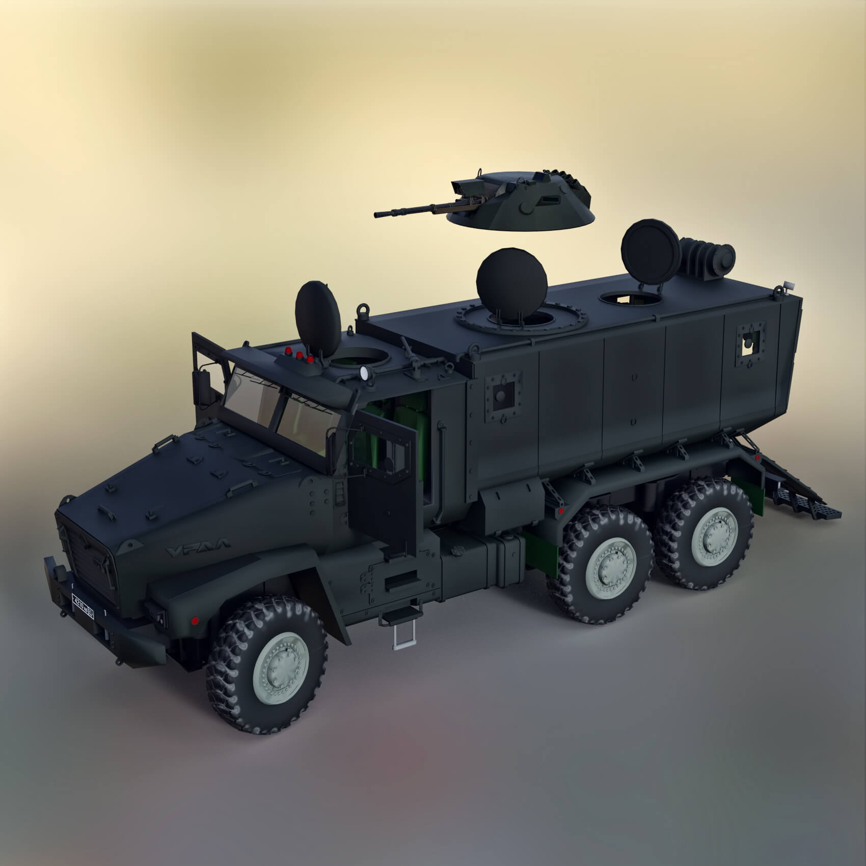 Ural Armored Vehicle for DAZ3D - Daz Content by Loriel