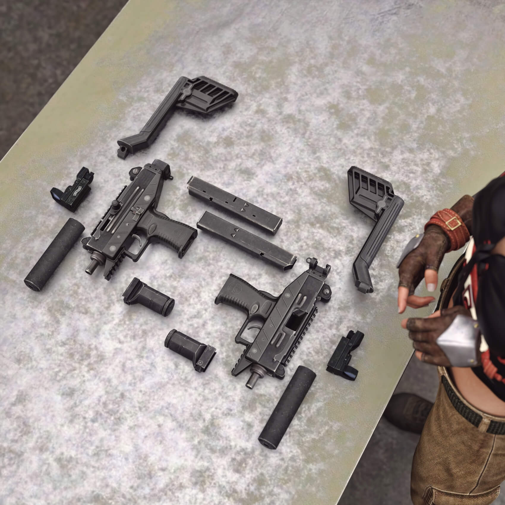 Uzi Micro SMG TK for G8F and G9 - Daz Content by Loriel