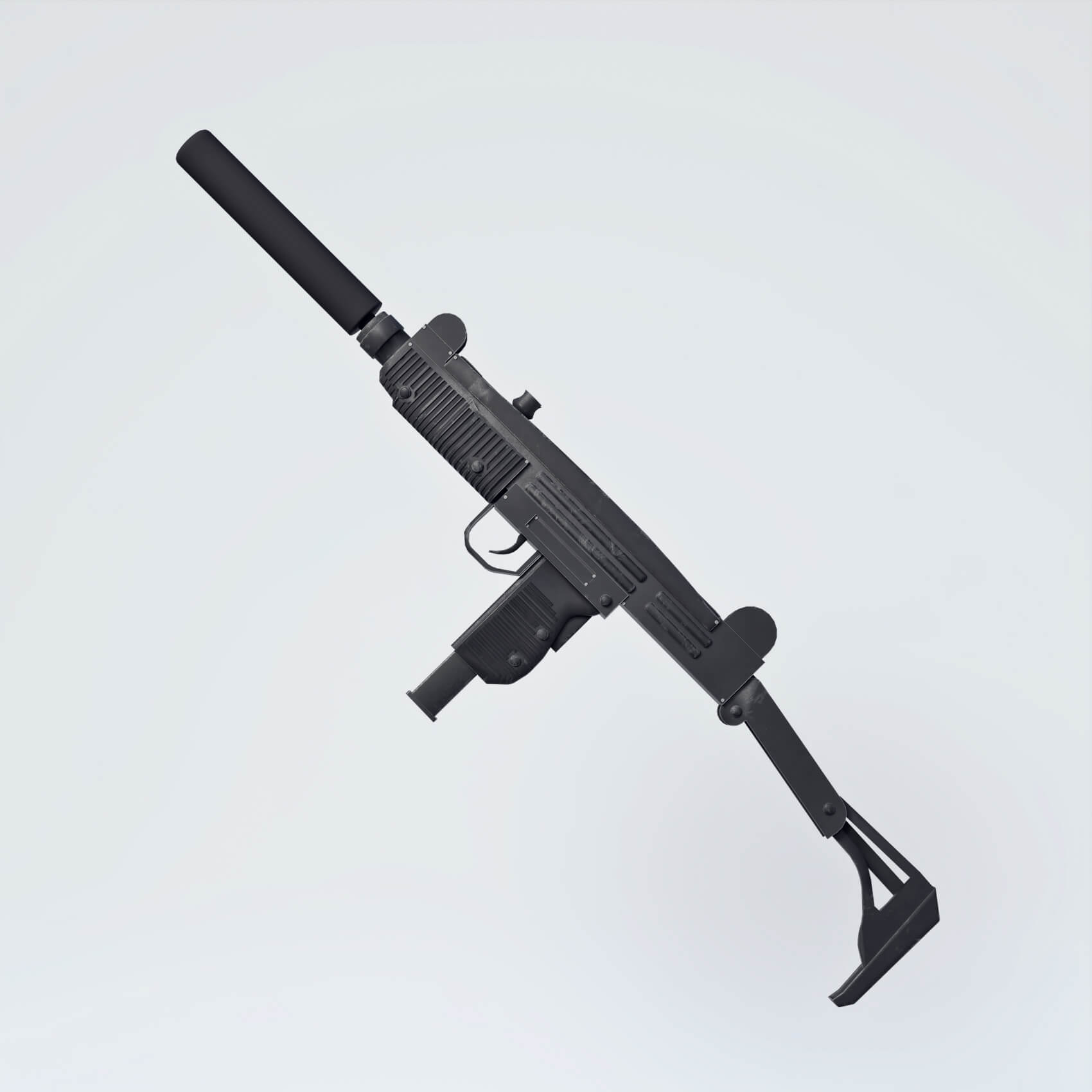 Uzi Submachine Gun for G8F - Daz Content by Loriel