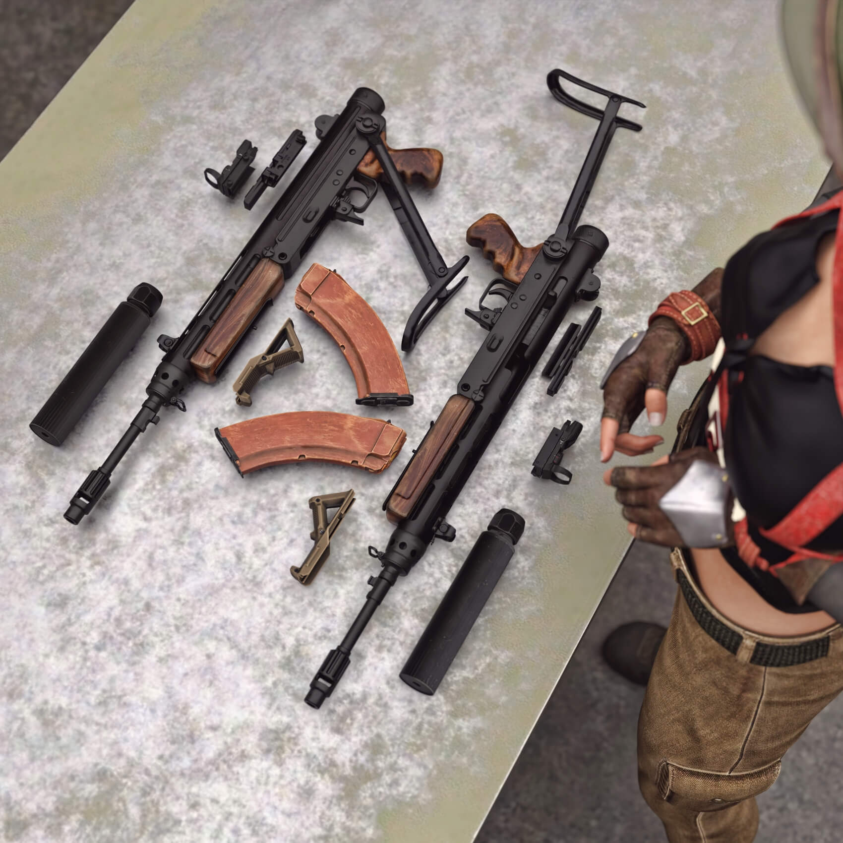 Vargo 52 CW Rifle For G8F - Daz Content by Loriel