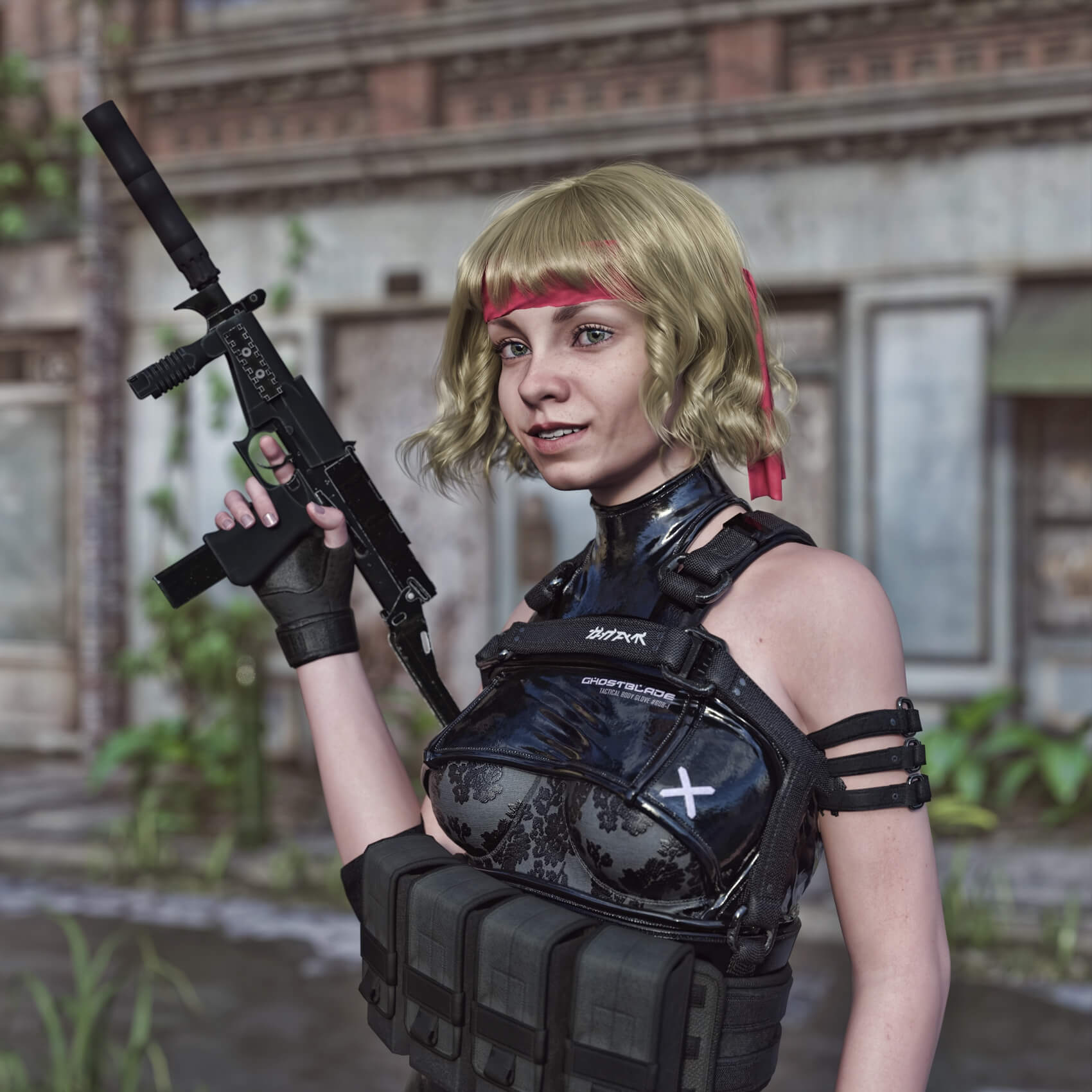 Veresk SMG for G8F - Daz Content by Loriel