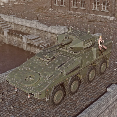 Vilkas IFV Vehicle wt for Daz3D - Daz Content by Loriel