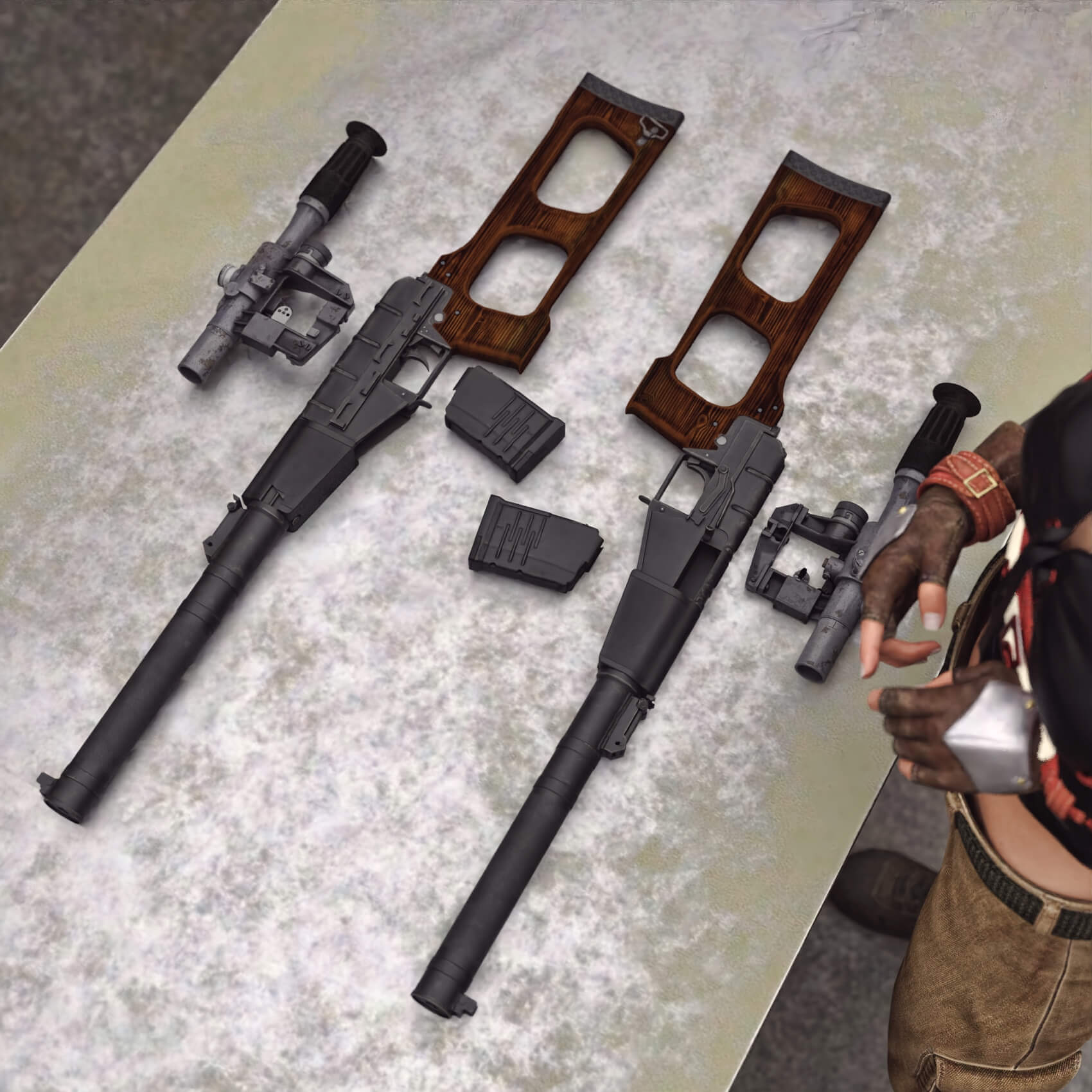 Vss Vintorez Rifle for G8F - Daz Content by Loriel