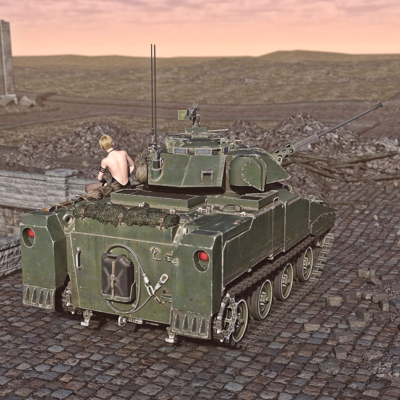 XM803T Armored Vehicle for Daz 3D by Loriel