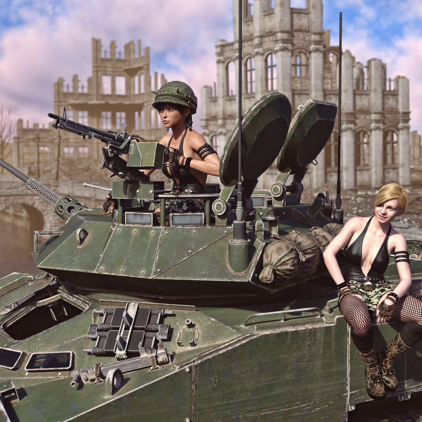 XM803T Armored Vehicle for Daz 3D by Loriel
