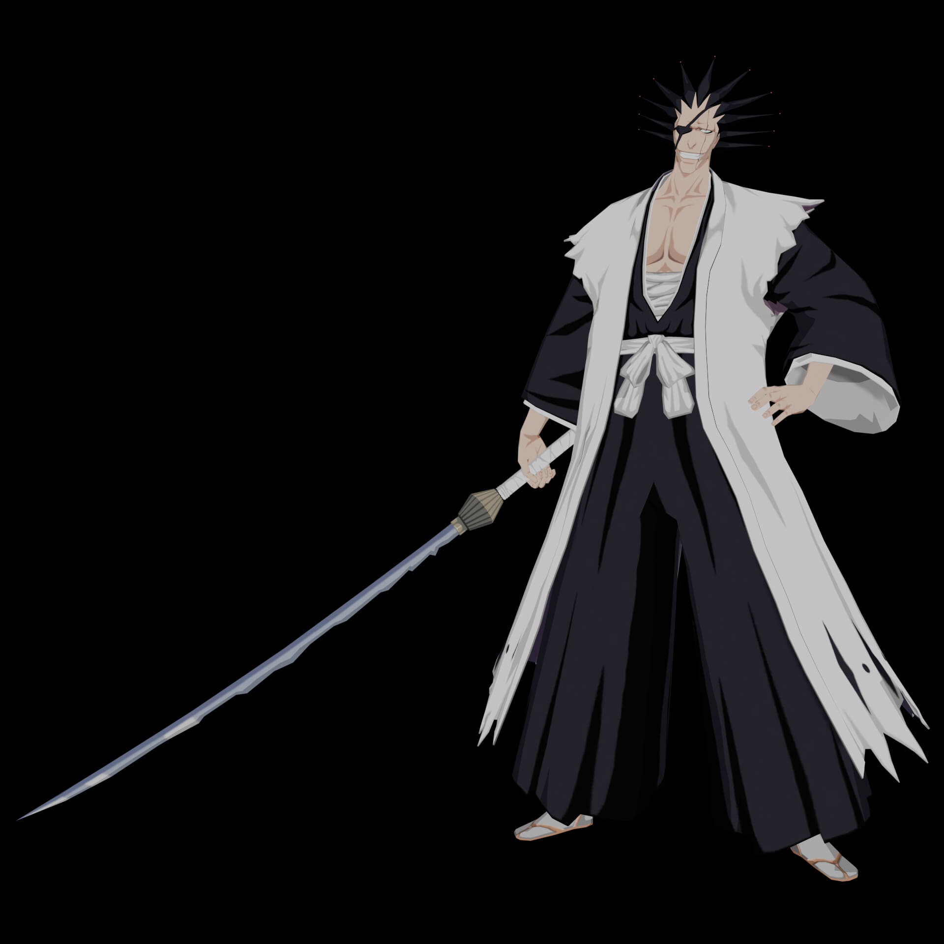 Kenpachi Zaraki Full Body How To Draw Kenpachi Zaraki From Bleach